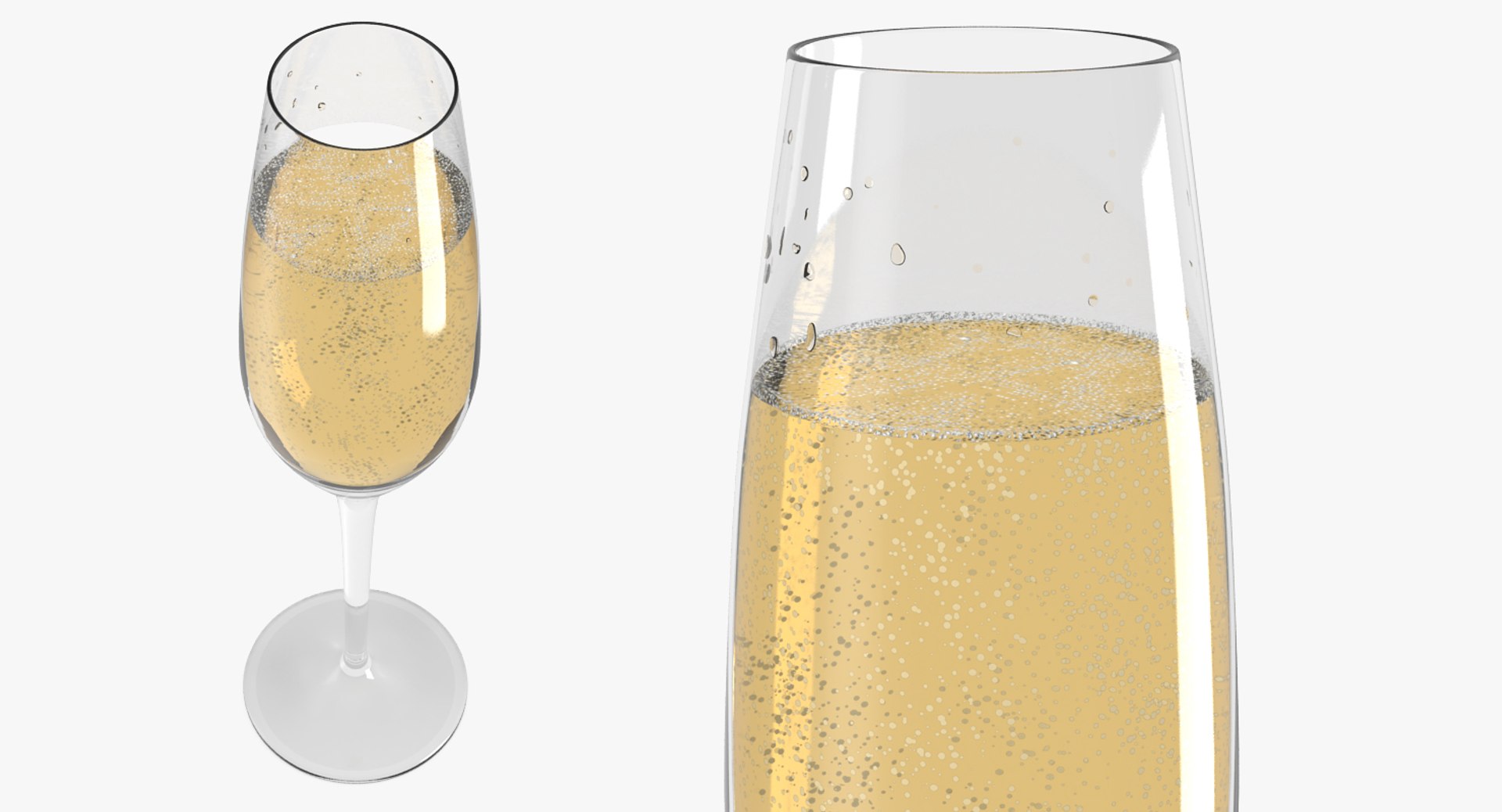 Champagne Glass 3D Model - TurboSquid 1378573