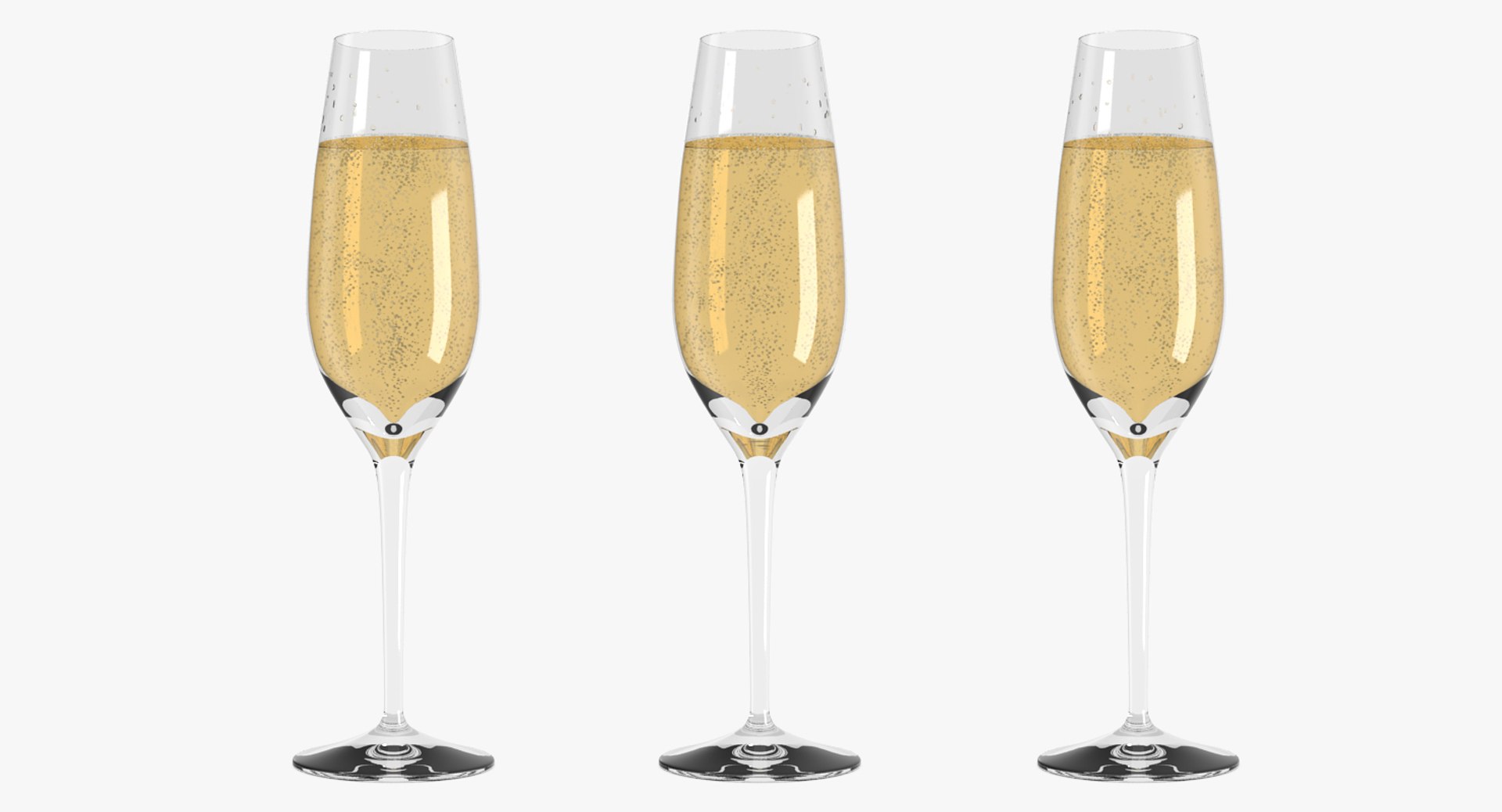 Champagne Glass 3D Model - TurboSquid 1378573