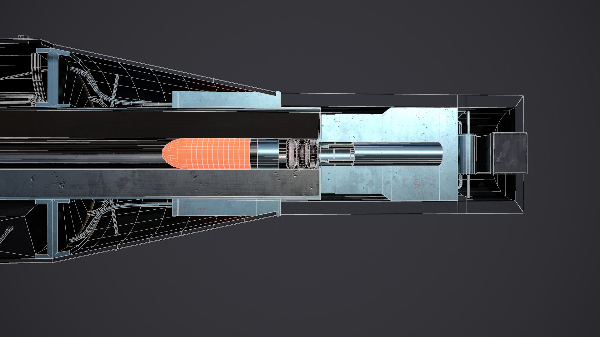 LittleBoy Atomic Bomb Cross Section 3D - TurboSquid 1731956