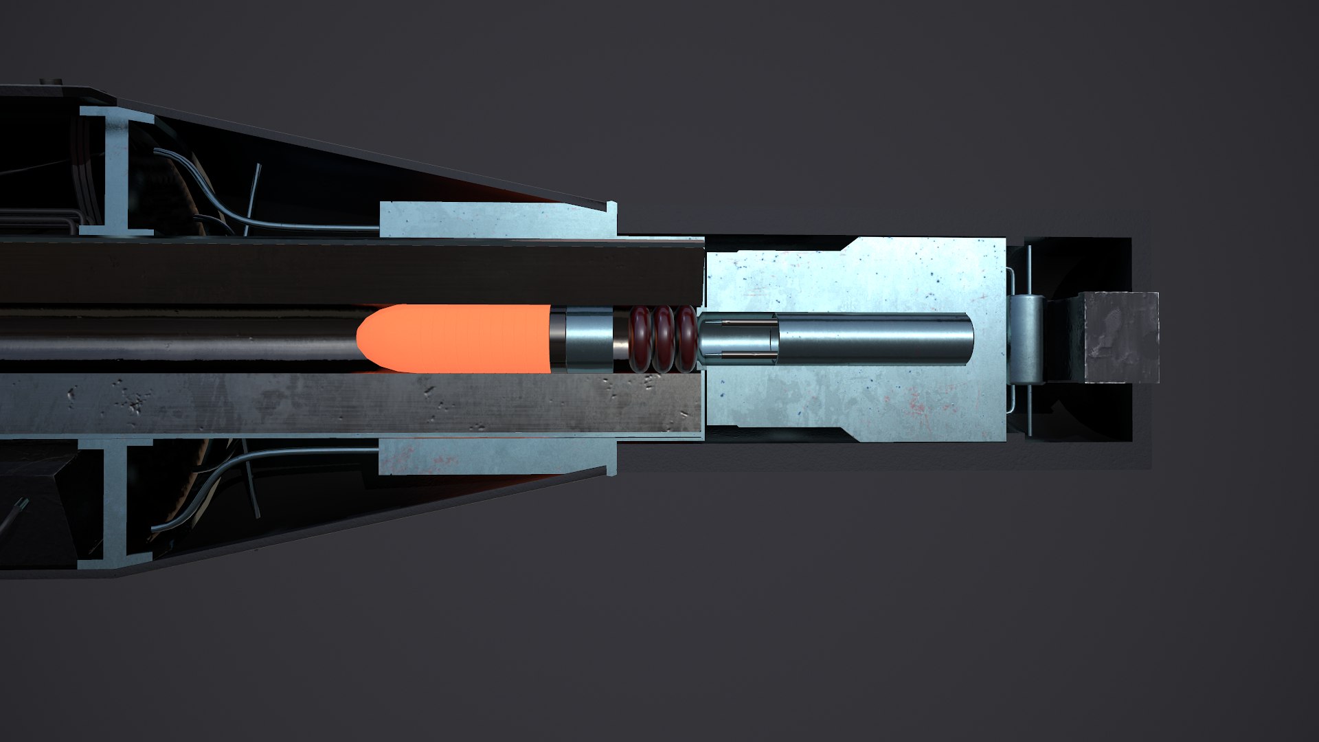 LittleBoy Atomic Bomb Cross Section 3D - TurboSquid 1731956