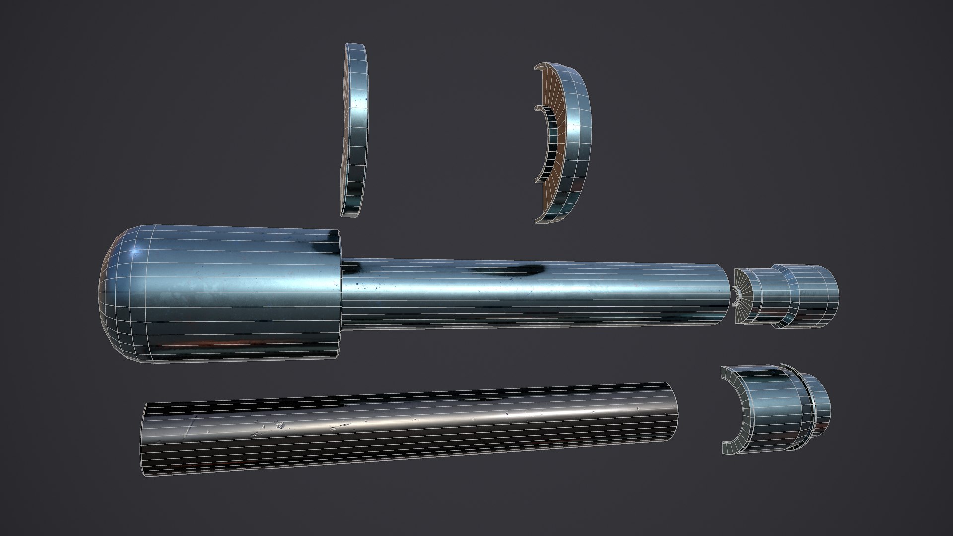 LittleBoy Atomic Bomb Cross Section 3D - TurboSquid 1731956