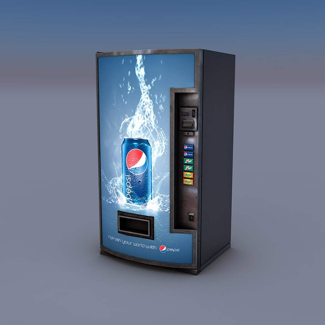 Vending Machine Pepsi 3d Model