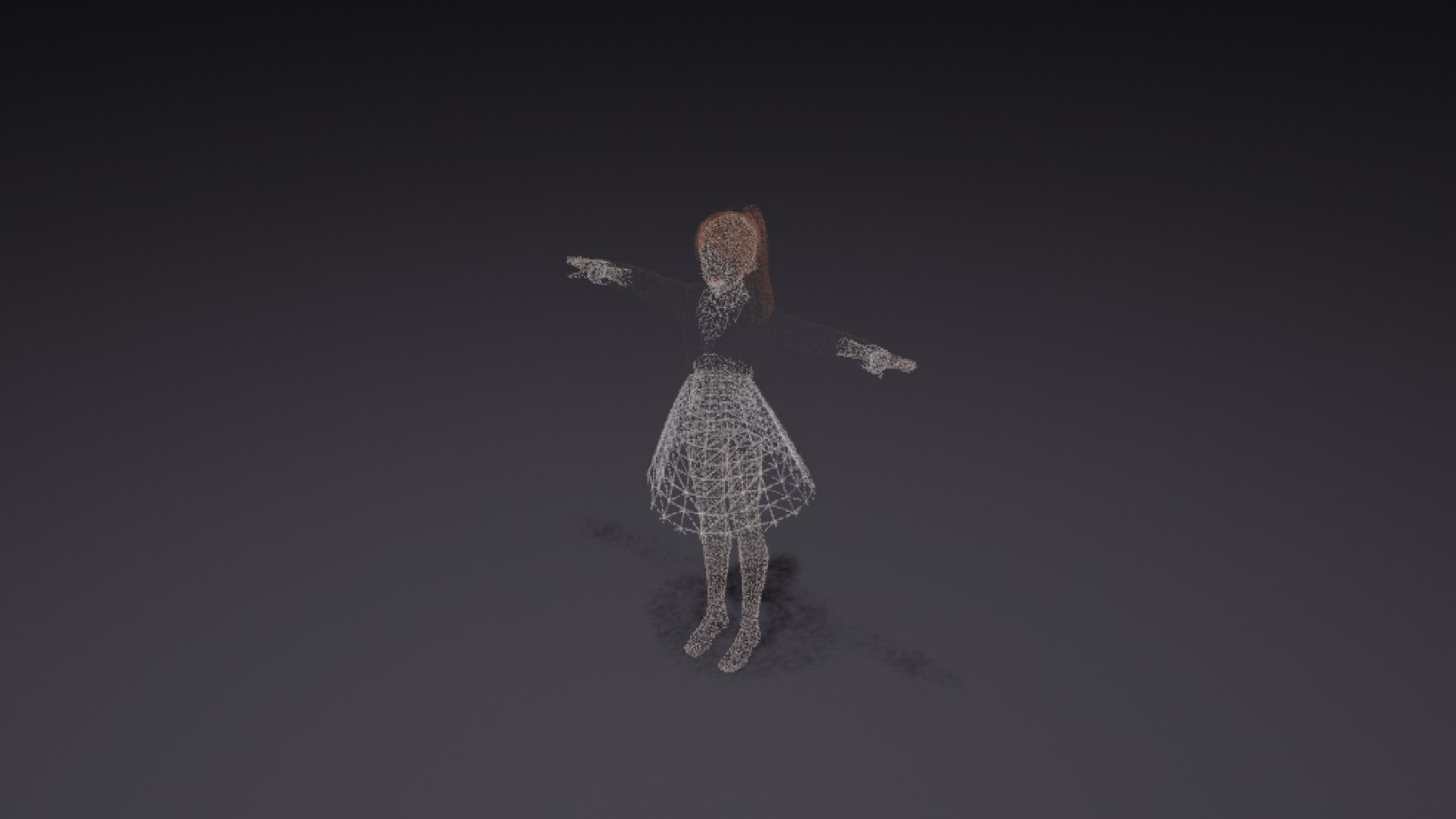 3D Anime Girl - Formal Style Model - TurboSquid 2012926