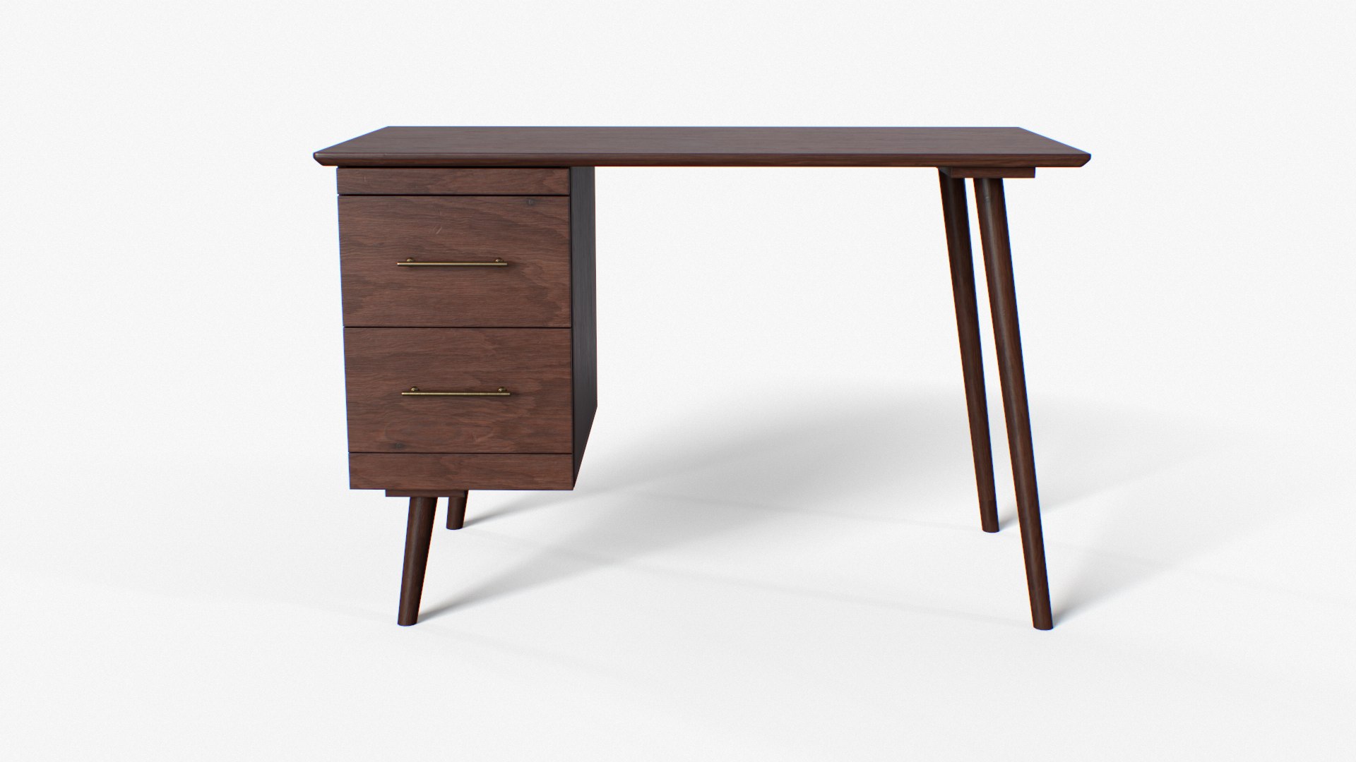3D LEON mid century Desks - TurboSquid 1853699