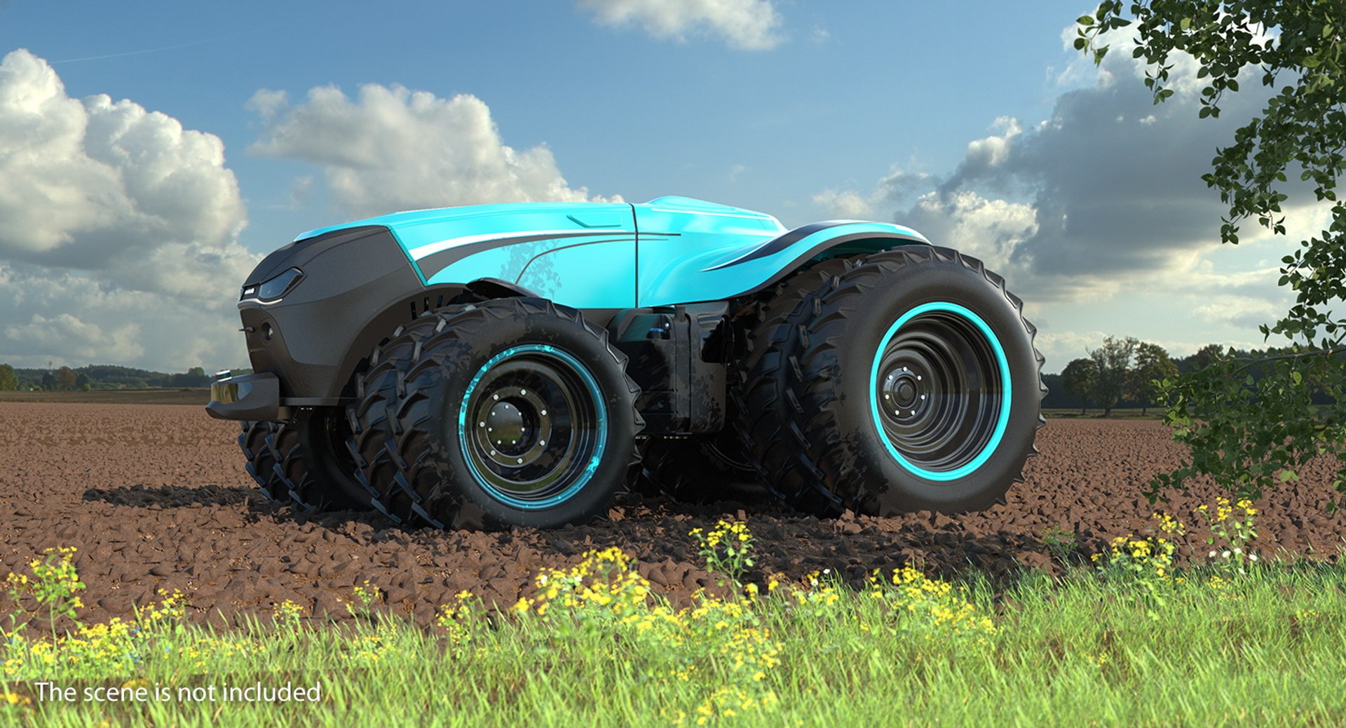 Self-driving Drone Tractor 3D - TurboSquid 1420100