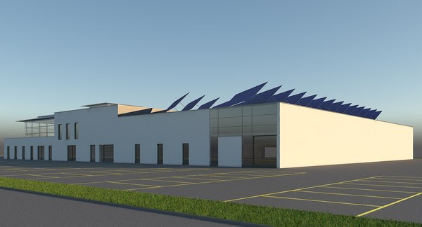 3d model of car dealership