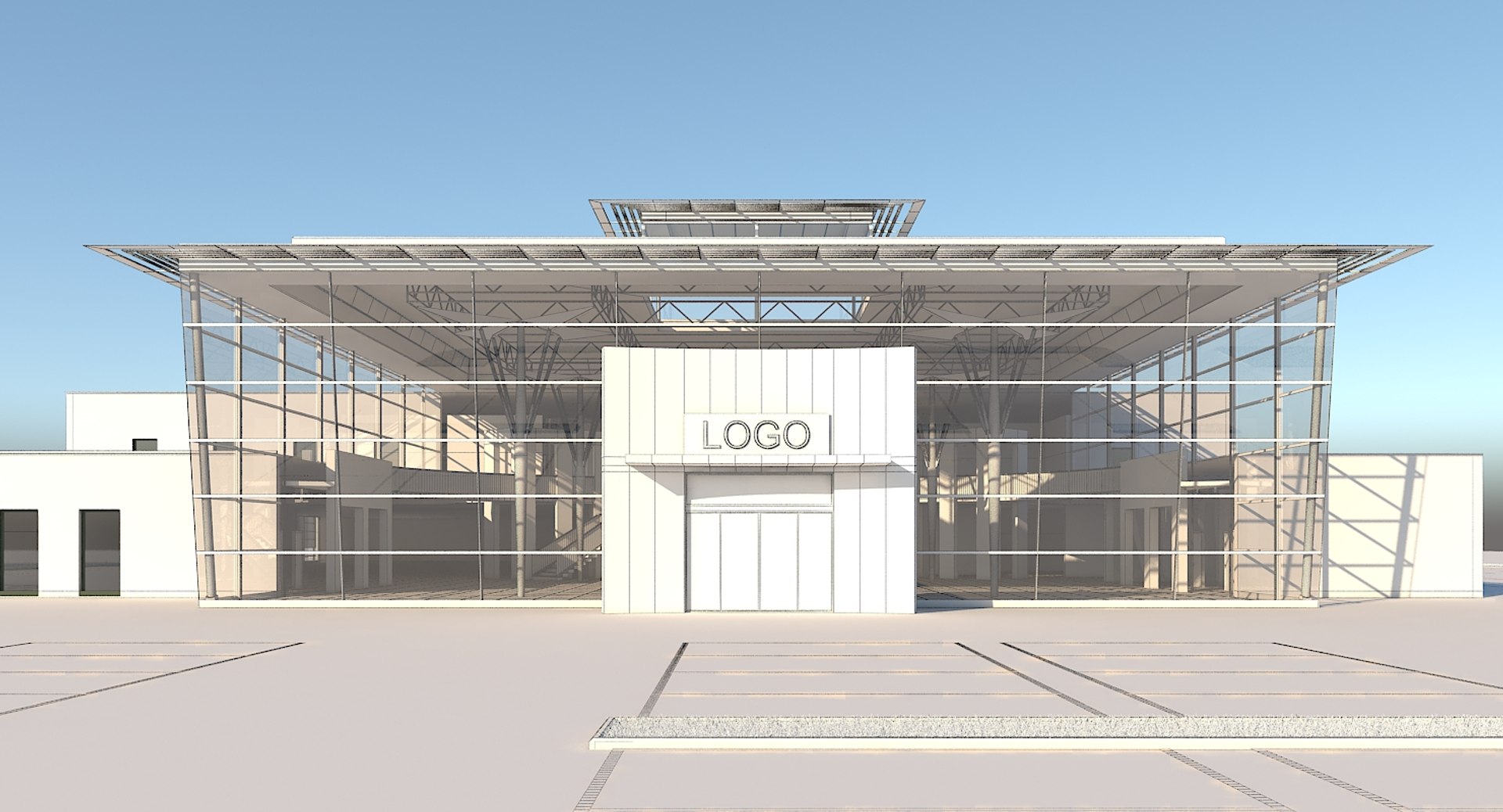 3d Model Of Car Dealership