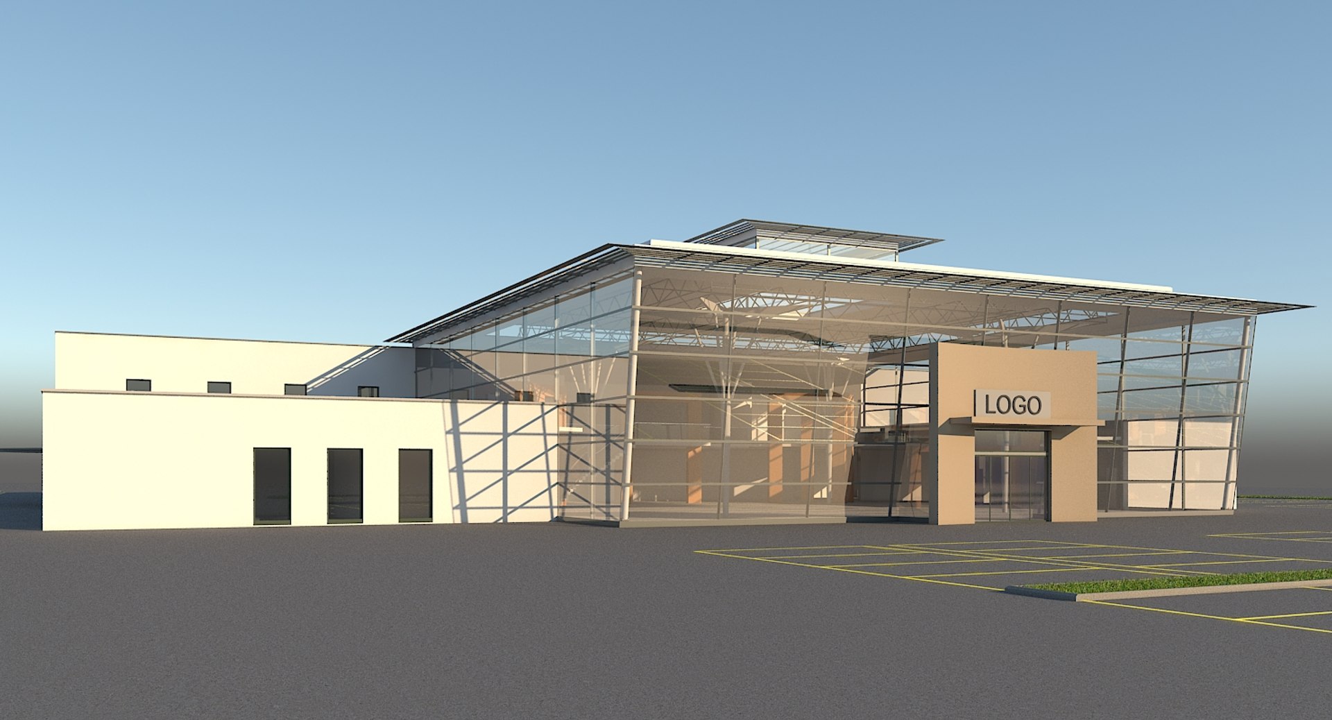 3d Model Of Car Dealership