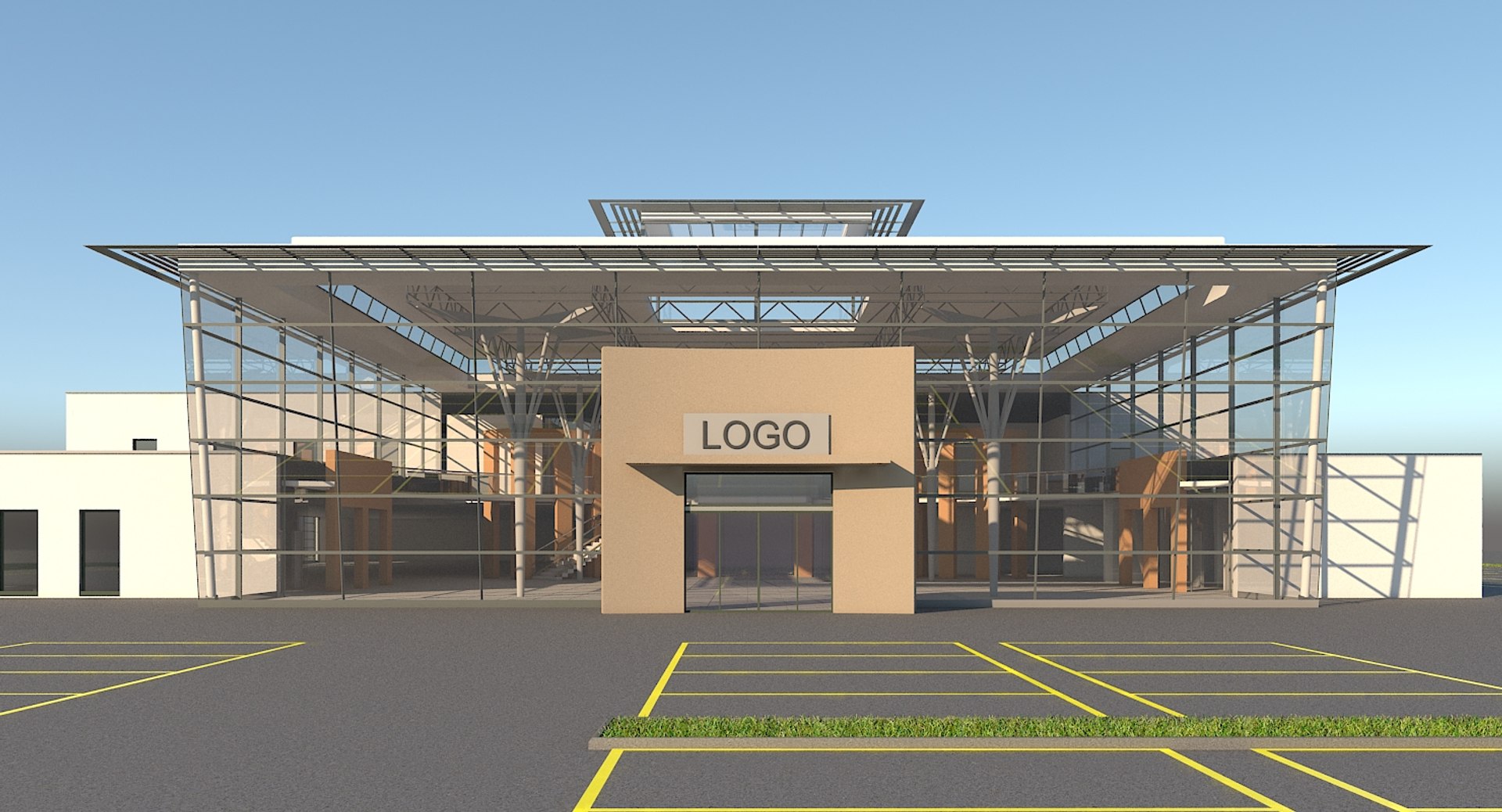 3d Model Of Car Dealership