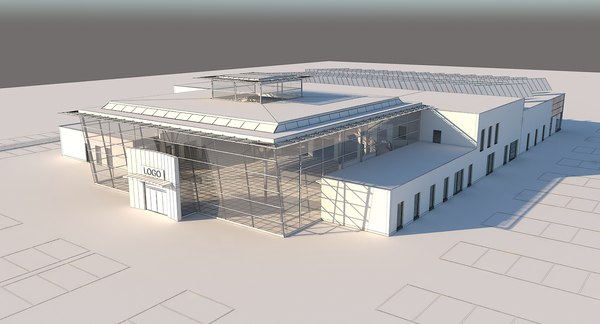 3d model of car dealership