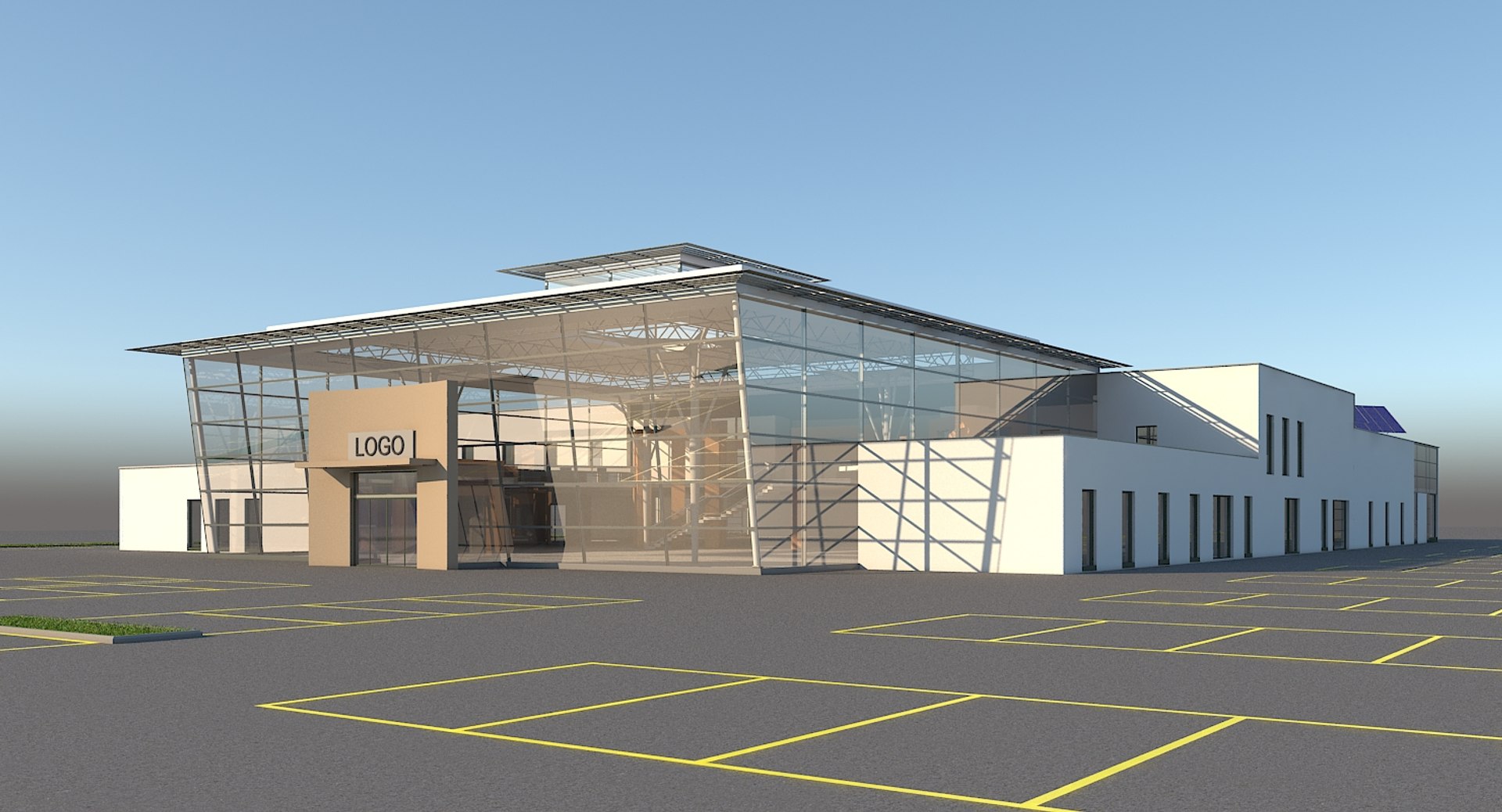 3d Model Of Car Dealership