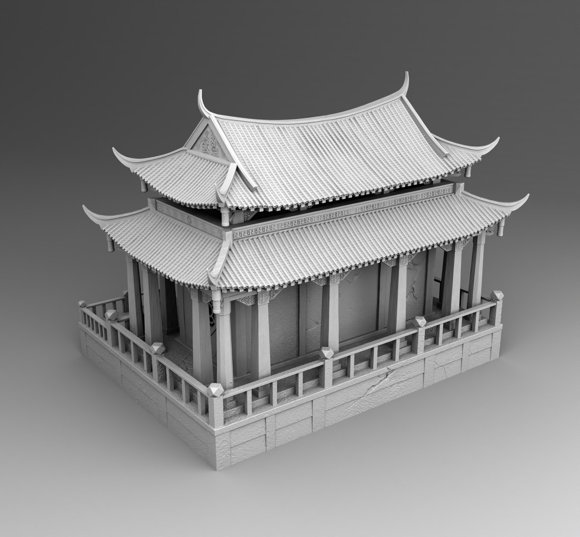 3D Model Chinese Building - TurboSquid 1948115