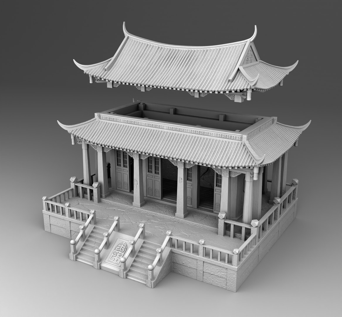 3D Model Chinese Building - TurboSquid 1948115