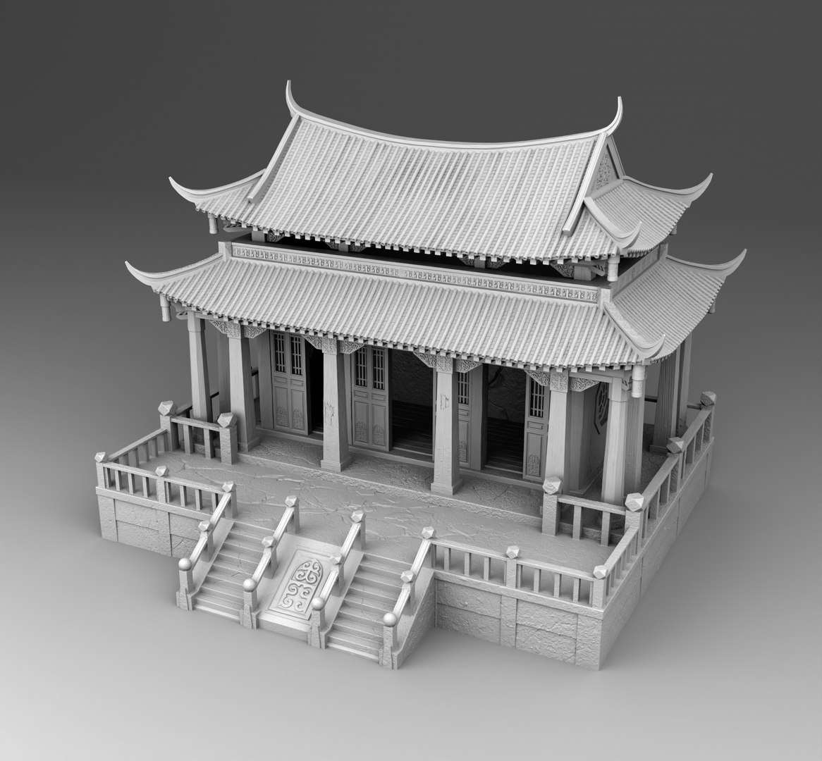 3D Model Chinese Building - TurboSquid 1948115