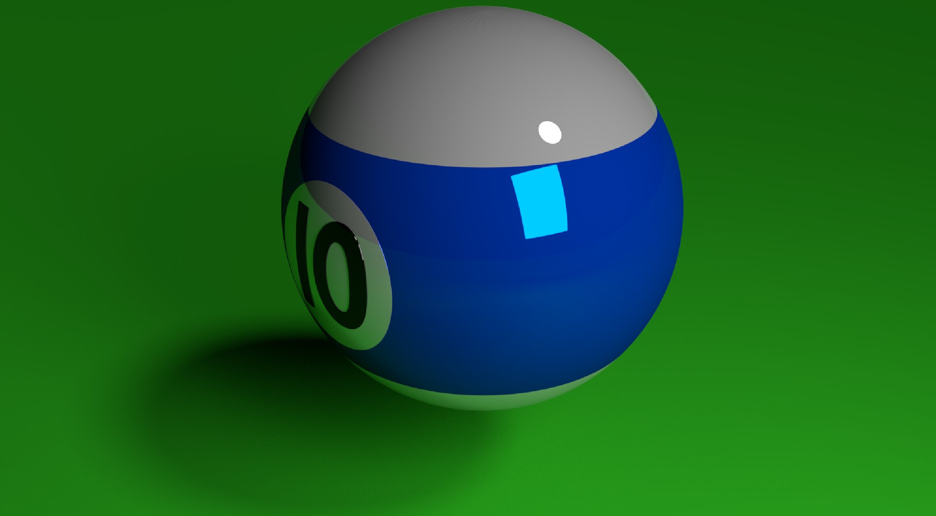 Blue Poolball 3D Model - TurboSquid 1296571