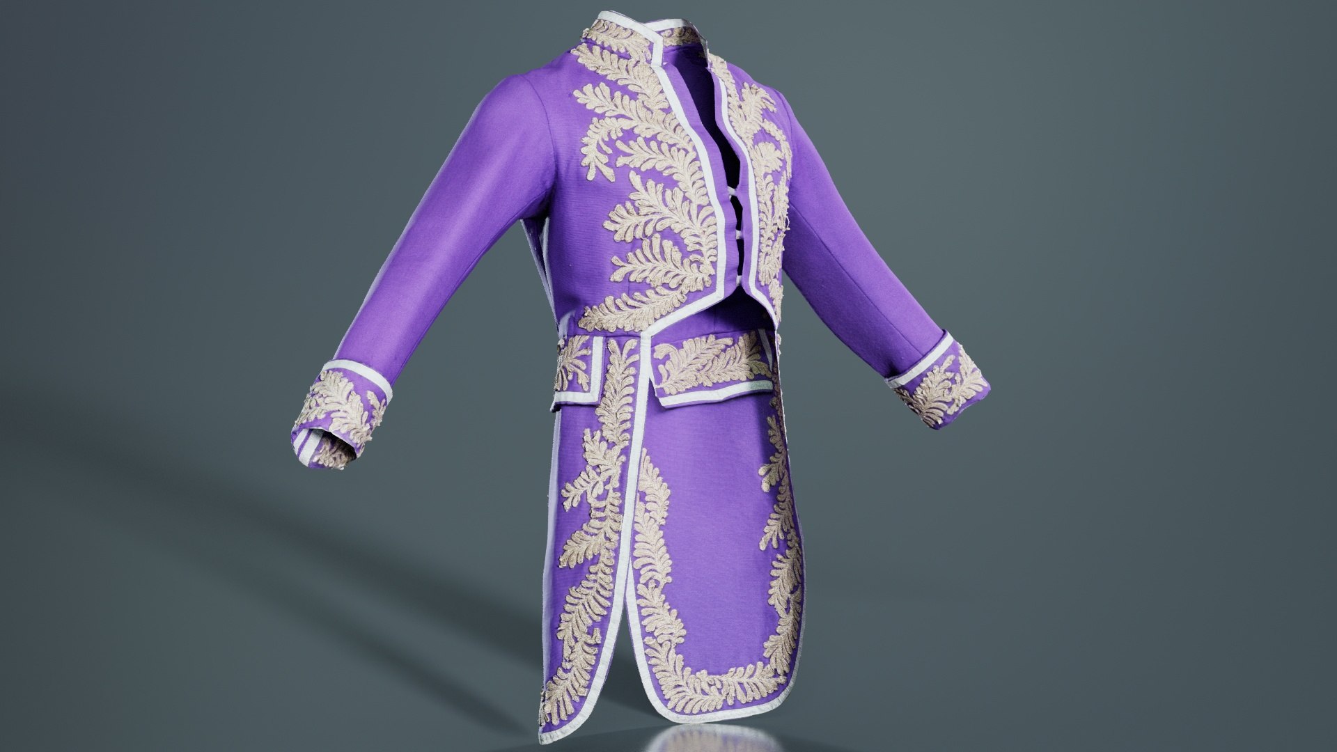 3D Lackey Jacket Alt Remastered Model - TurboSquid 2360206