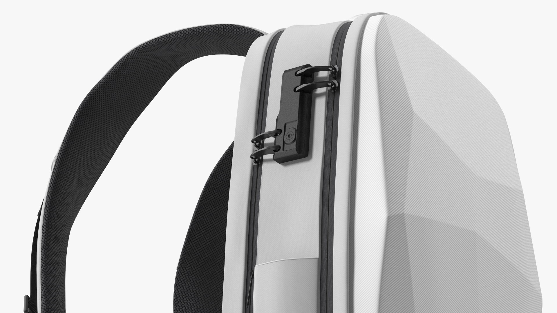 3D model Anti-theft Laptop Backpack Grey on Mannequin - TurboSquid 2137739