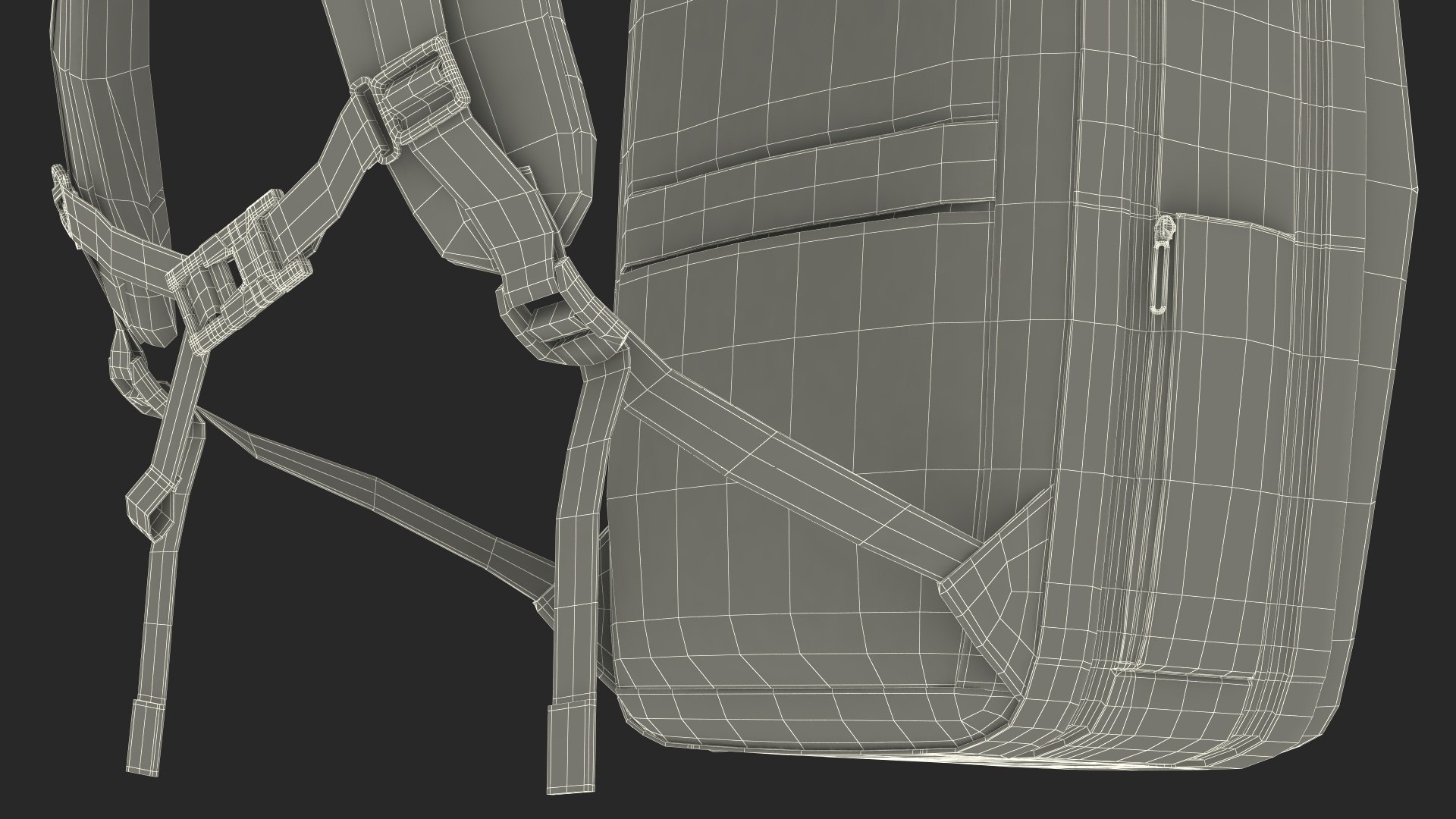 3D model Anti-theft Laptop Backpack Grey on Mannequin - TurboSquid 2137739