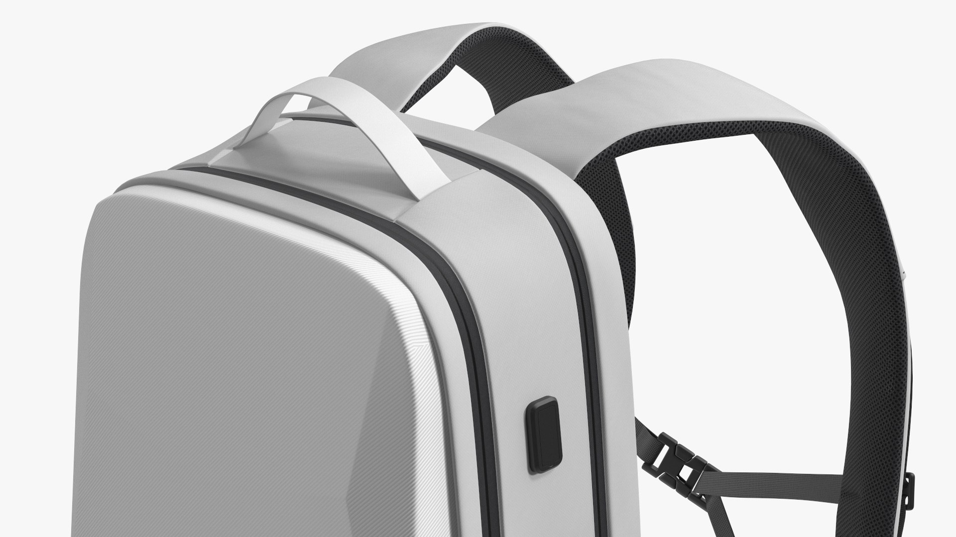 3D model Anti-theft Laptop Backpack Grey on Mannequin - TurboSquid 2137739