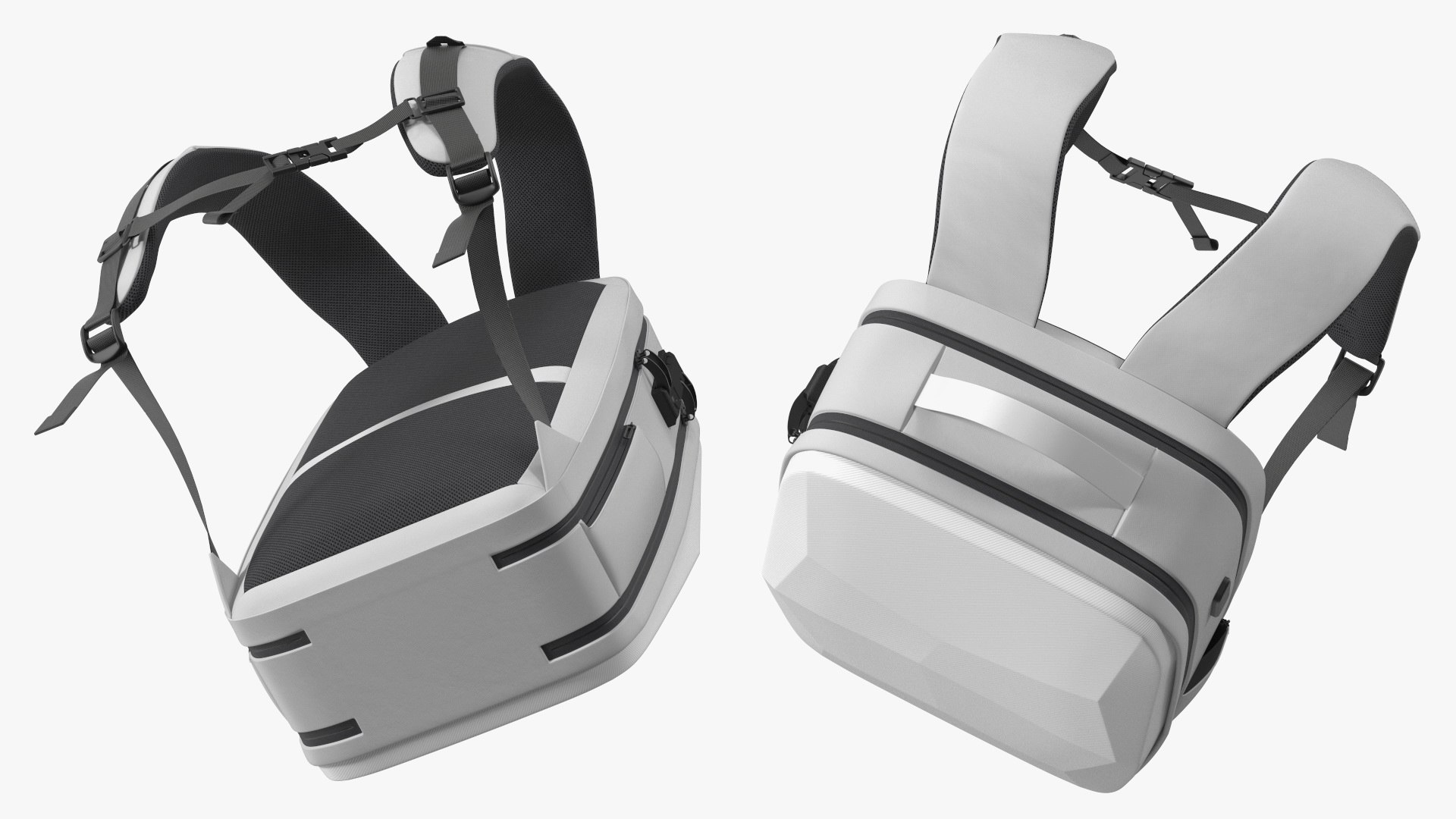 3D model Anti-theft Laptop Backpack Grey on Mannequin - TurboSquid 2137739