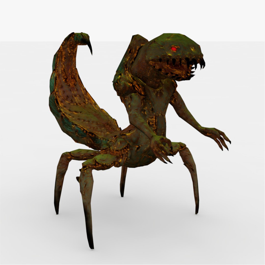 Creep Creature Rigged And Animated 3D Model - TurboSquid 2335017