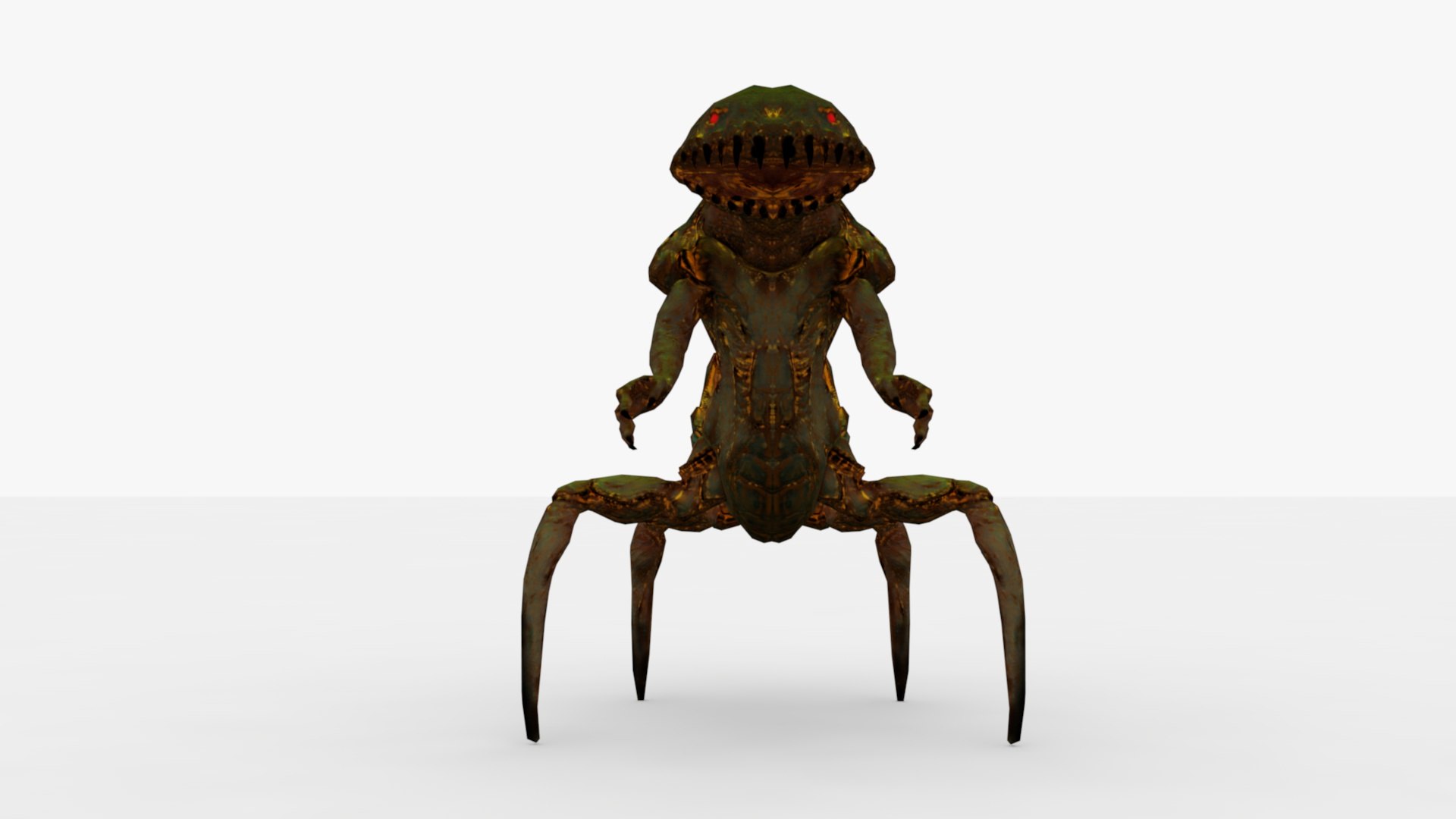 Creep Creature Rigged And Animated 3D Model - TurboSquid 2335017