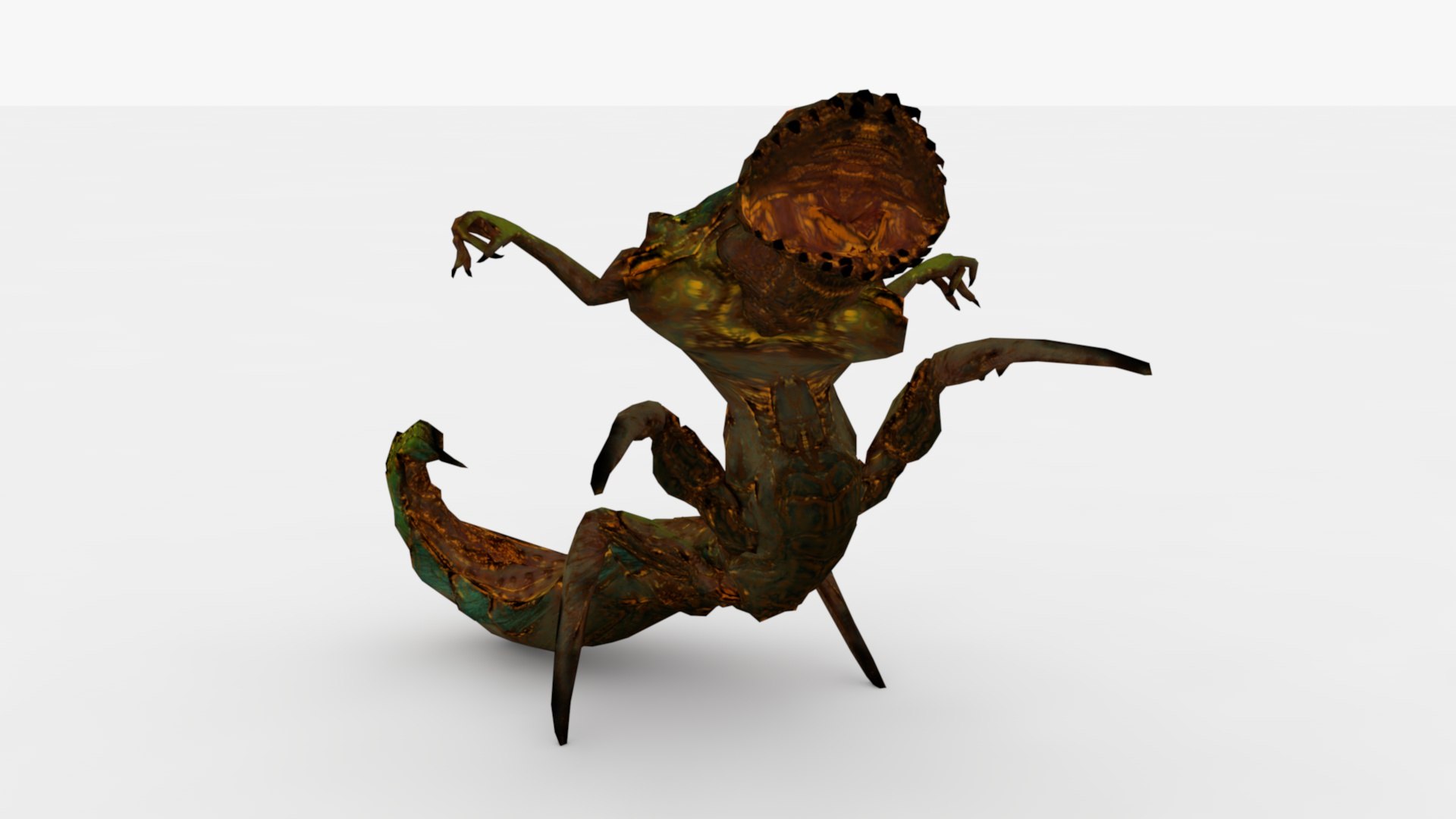 Creep Creature Rigged And Animated 3D Model - TurboSquid 2335017