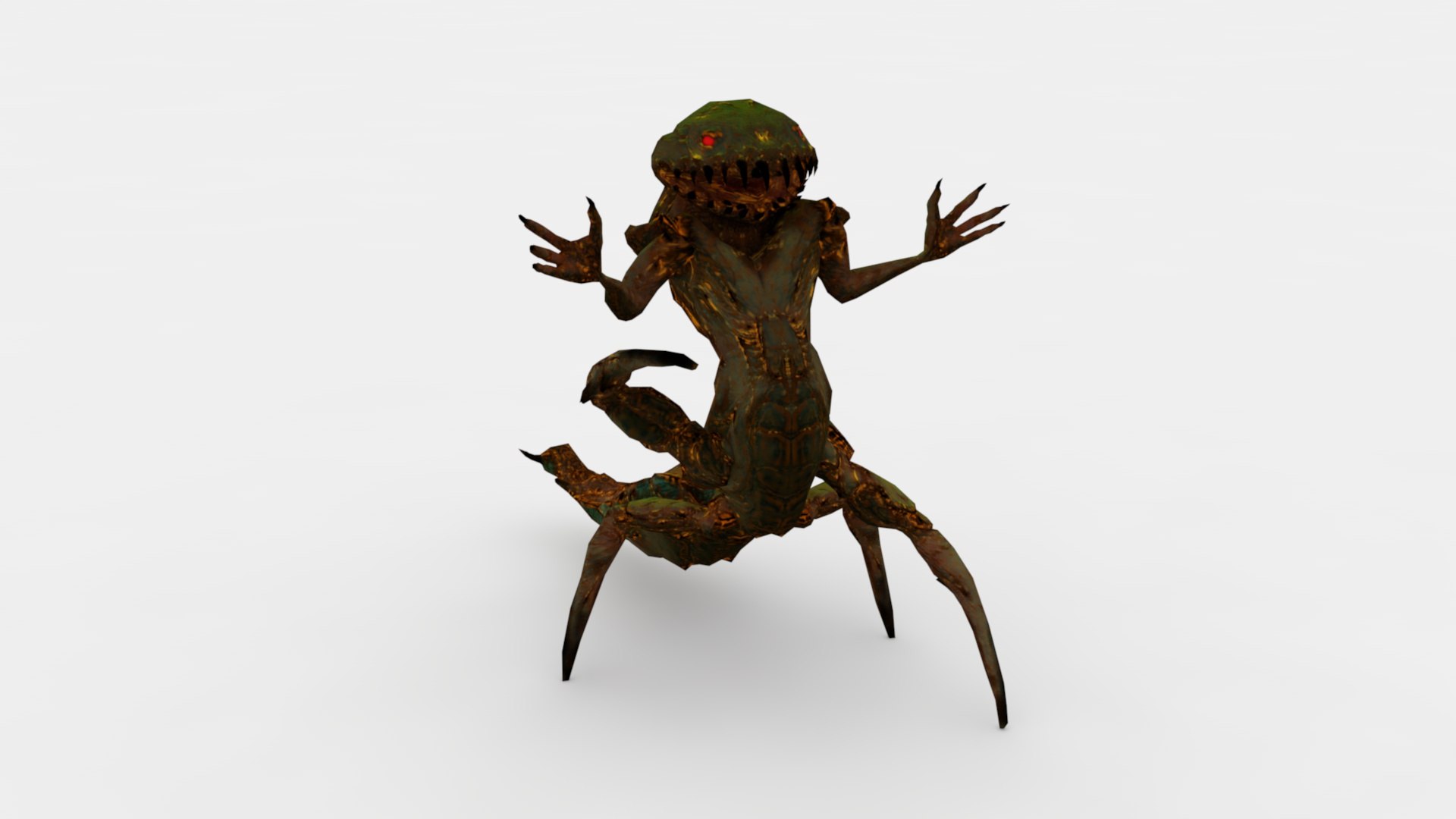 Creep Creature Rigged And Animated 3D Model - TurboSquid 2335017