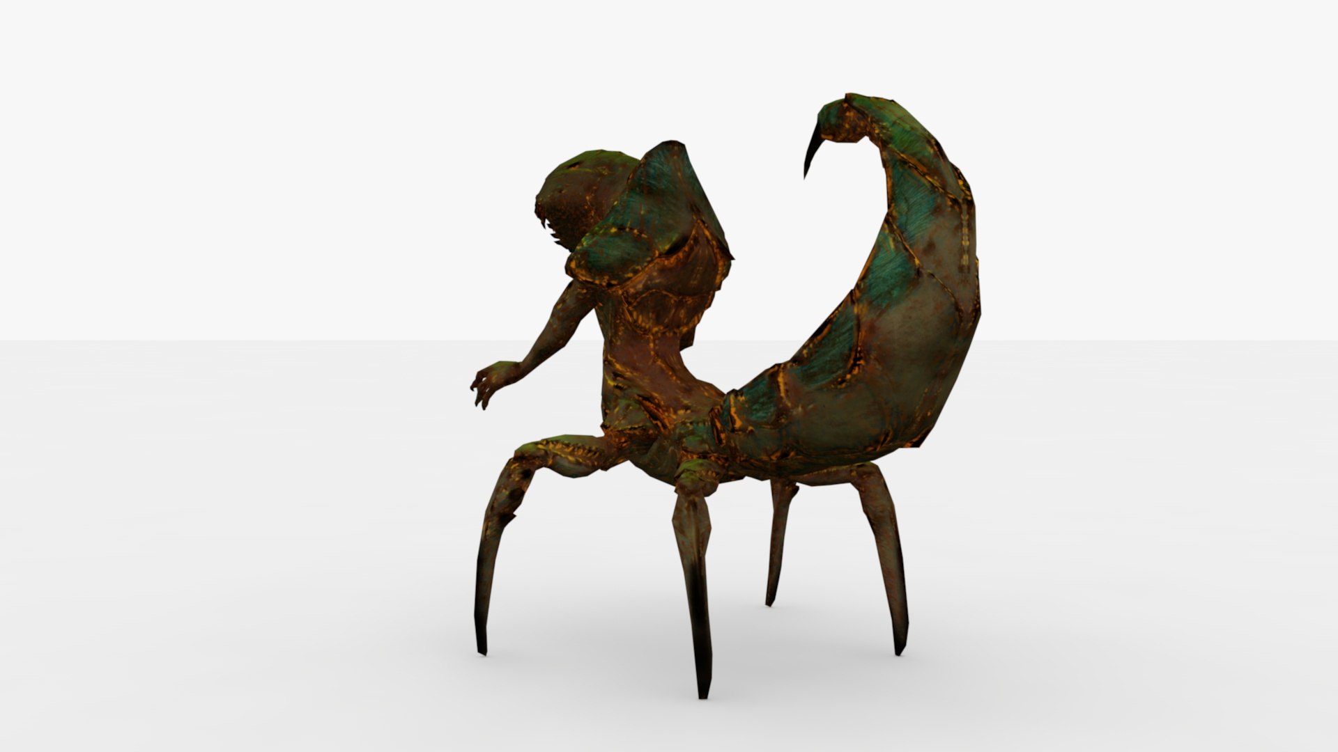 Creep Creature Rigged And Animated 3D Model - TurboSquid 2335017