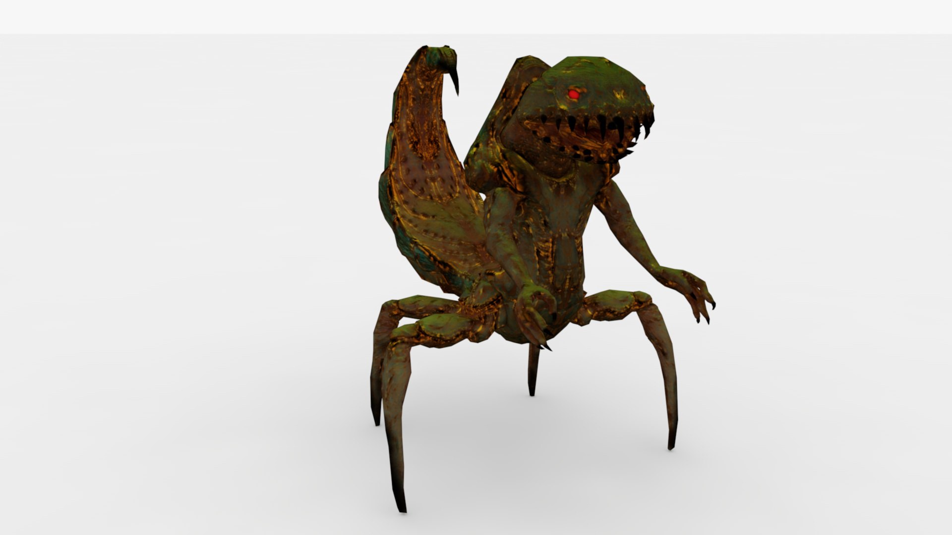 Creep Creature Rigged And Animated 3D Model - TurboSquid 2335017