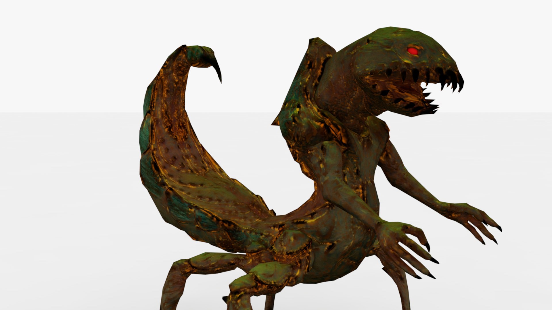 Creep Creature Rigged And Animated 3D Model - TurboSquid 2335017