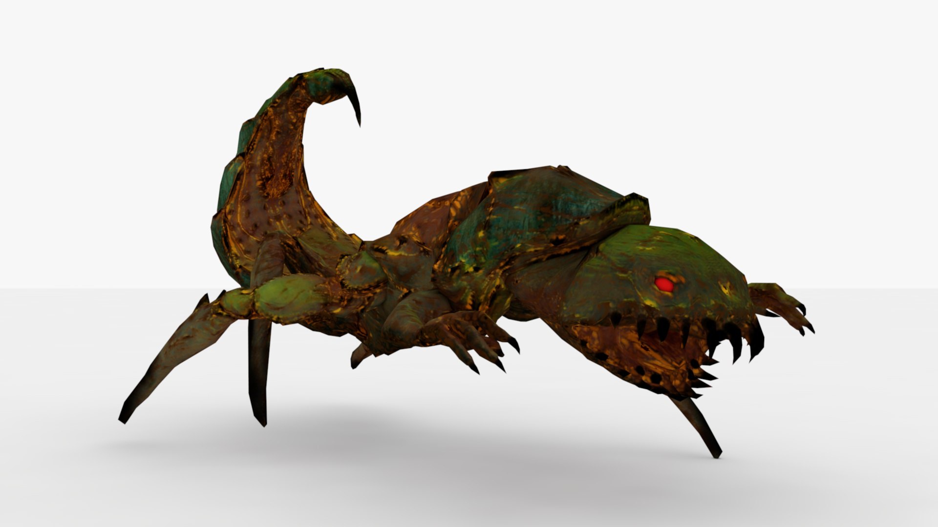 Creep Creature Rigged And Animated 3D Model - TurboSquid 2335017