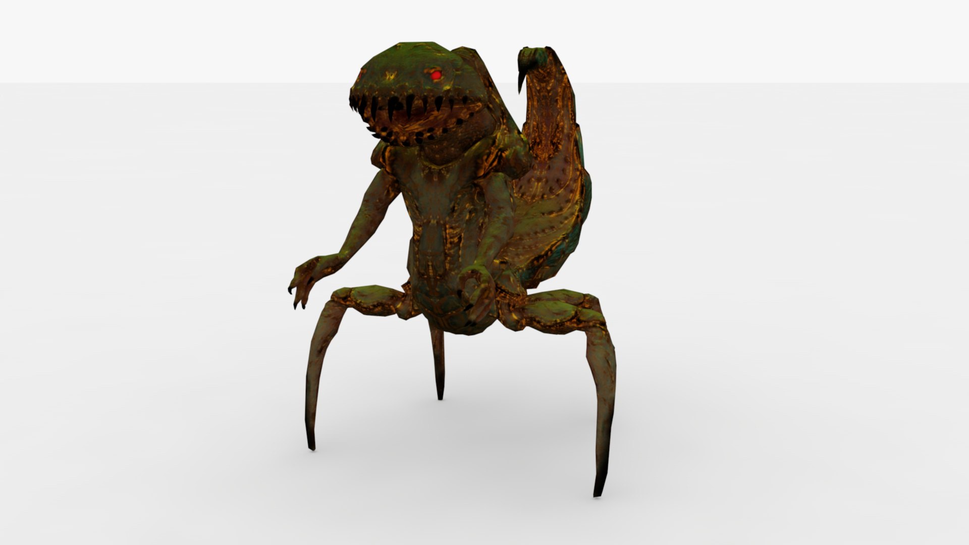 Creep Creature Rigged And Animated 3D Model - TurboSquid 2335017