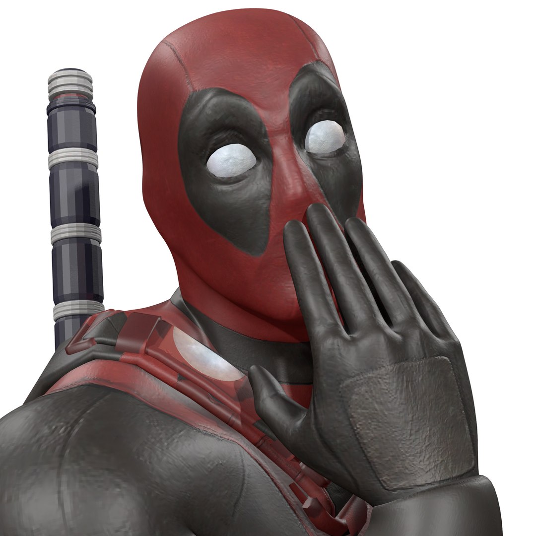Deadpool Rigged 3D Model - With His Sword And Pistol 3D Model ...