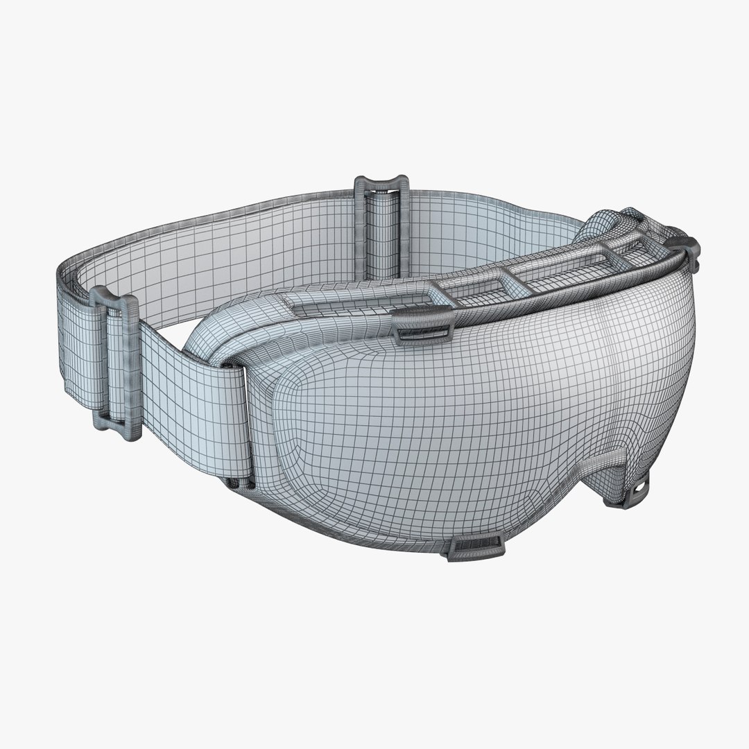 Realistic Ski Goggles 3d Model
