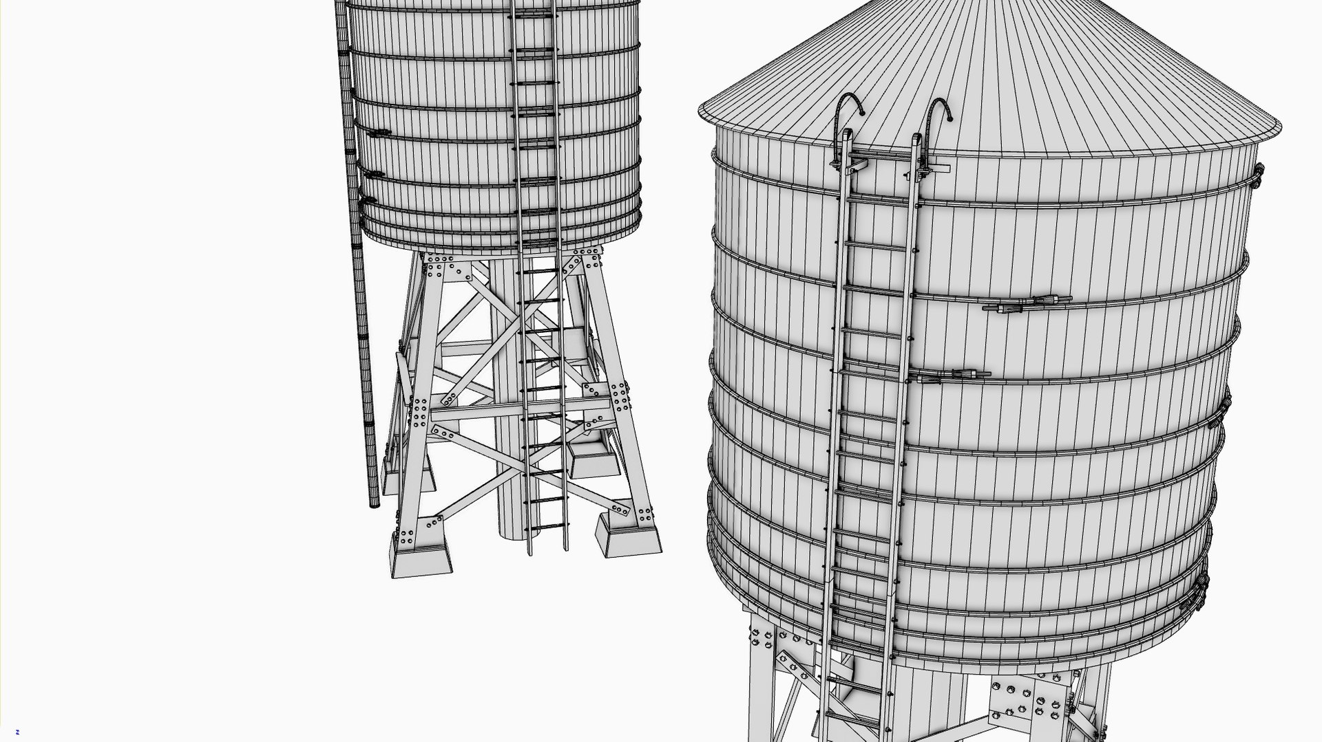 Water Tanks 3D Model - TurboSquid 2028901
