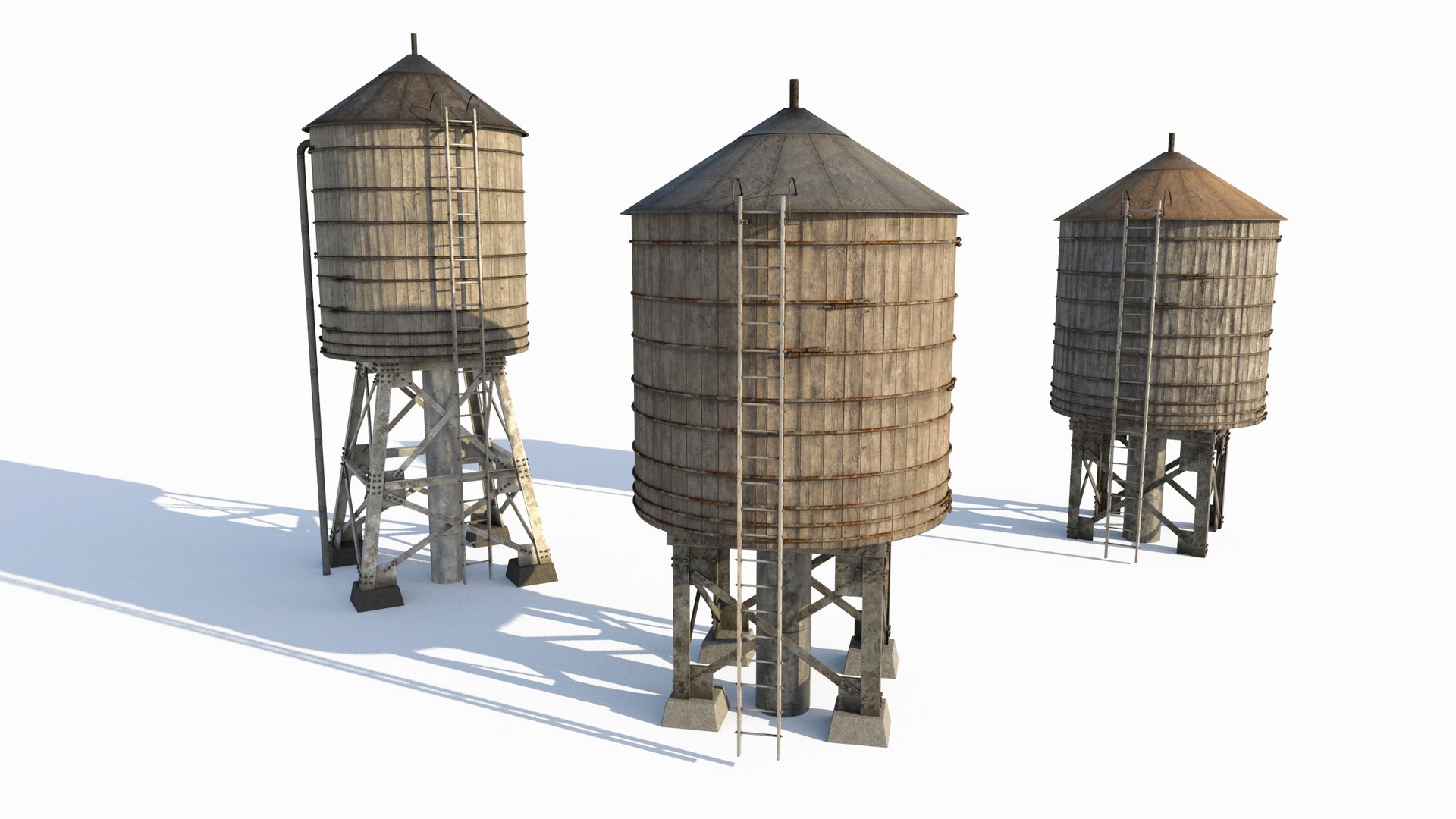 Water Tanks 3D Model - TurboSquid 2028901