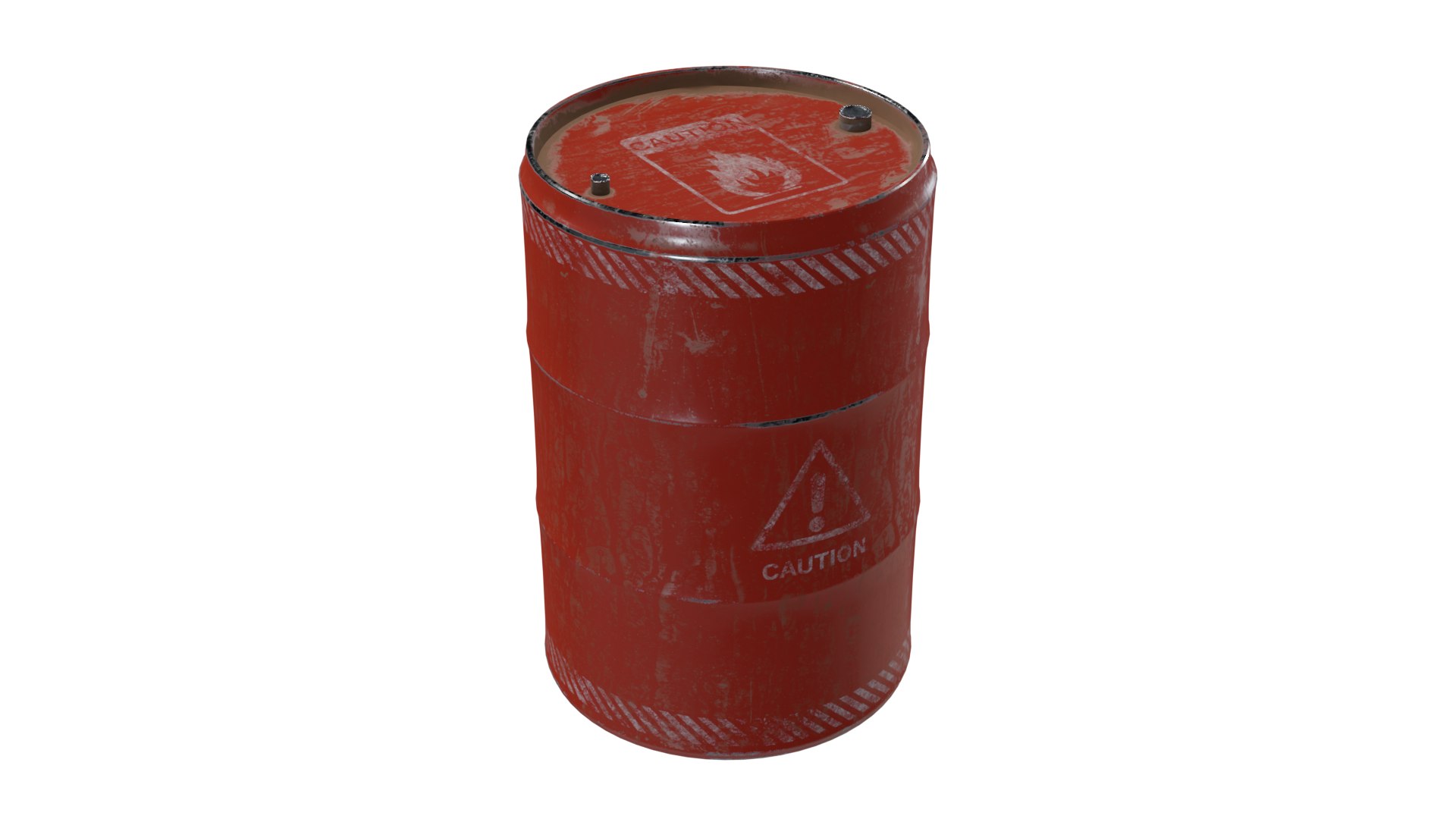 3D Red Oil Barrel 4k PBR - TurboSquid 2024399