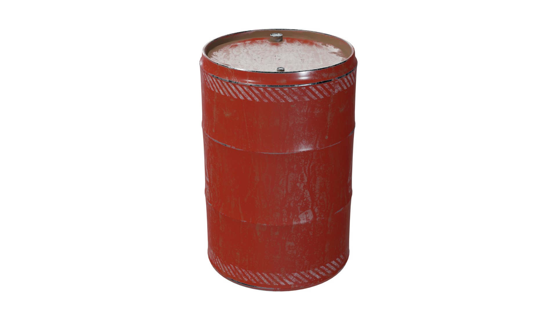 3D Red Oil Barrel 4k PBR - TurboSquid 2024399