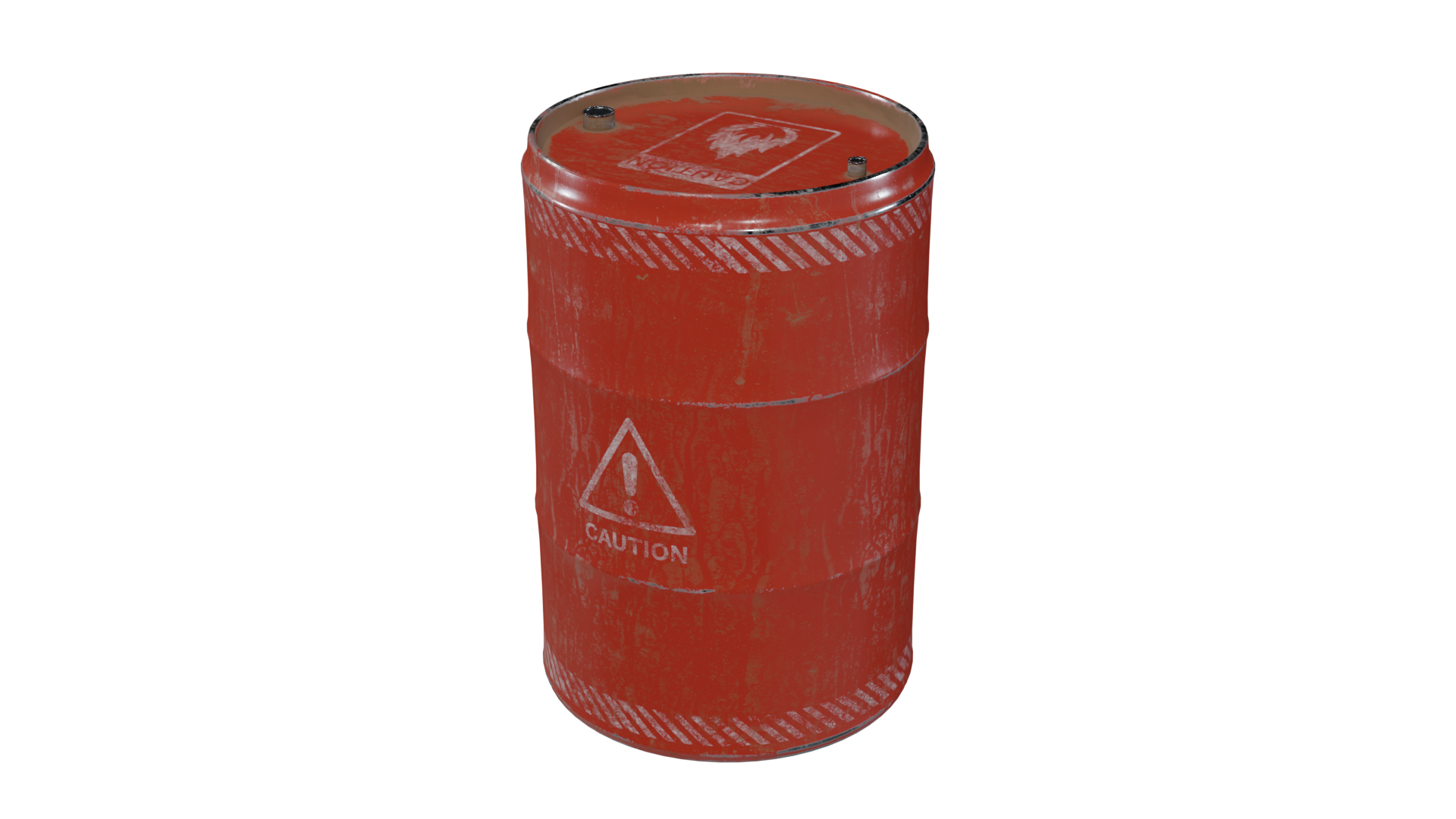 3D Red Oil Barrel 4k PBR - TurboSquid 2024399