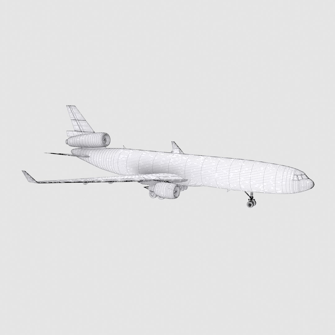 Mcdonnell Douglas Md-11 Airliner 3d Model