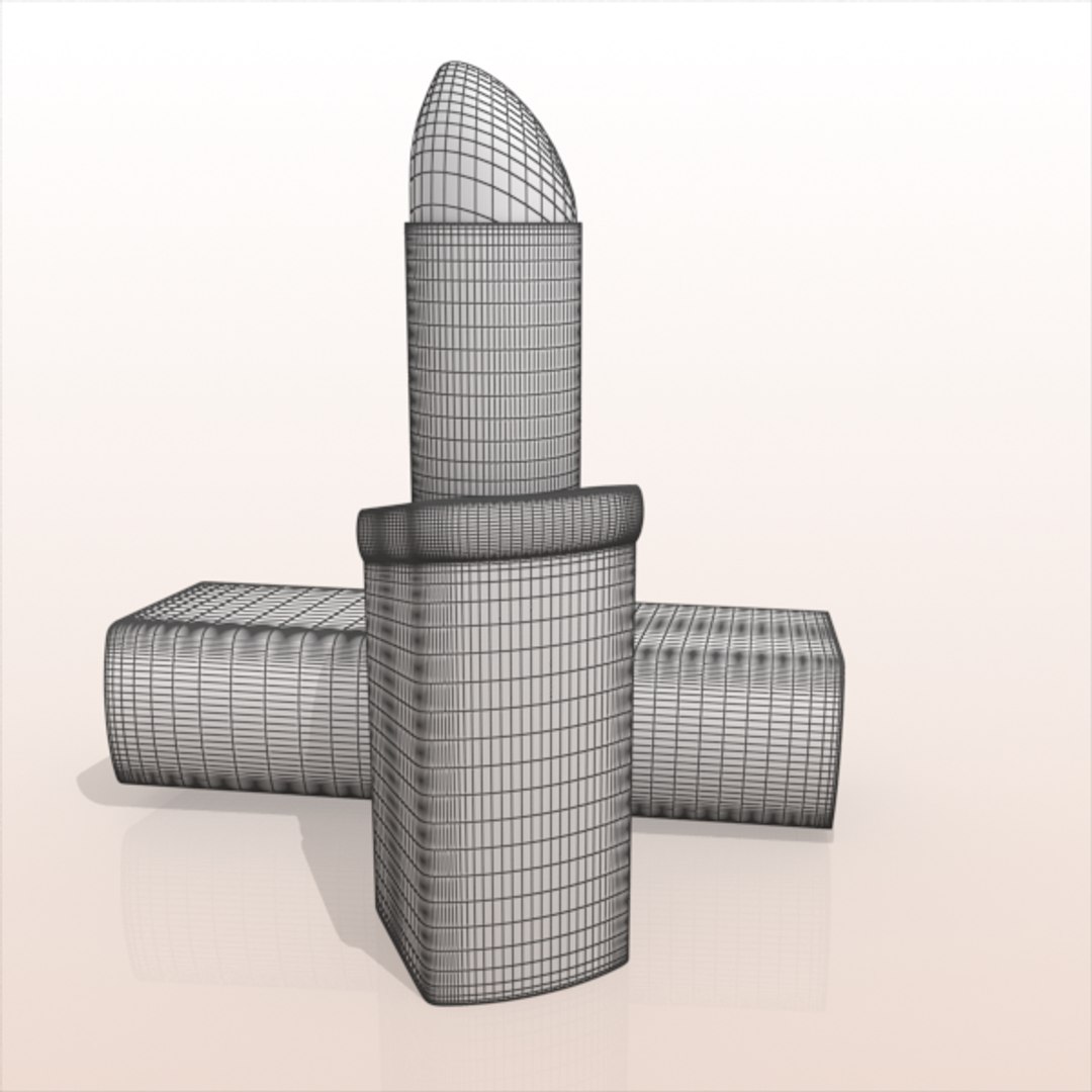 3D Lipsticks Square Curved - TurboSquid 1365581