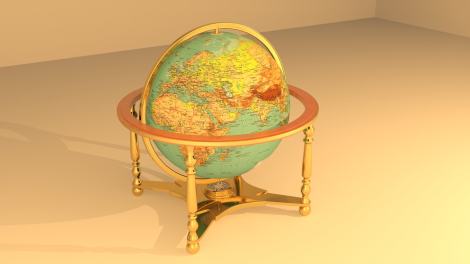 Max Earth Stand Globe Rotation