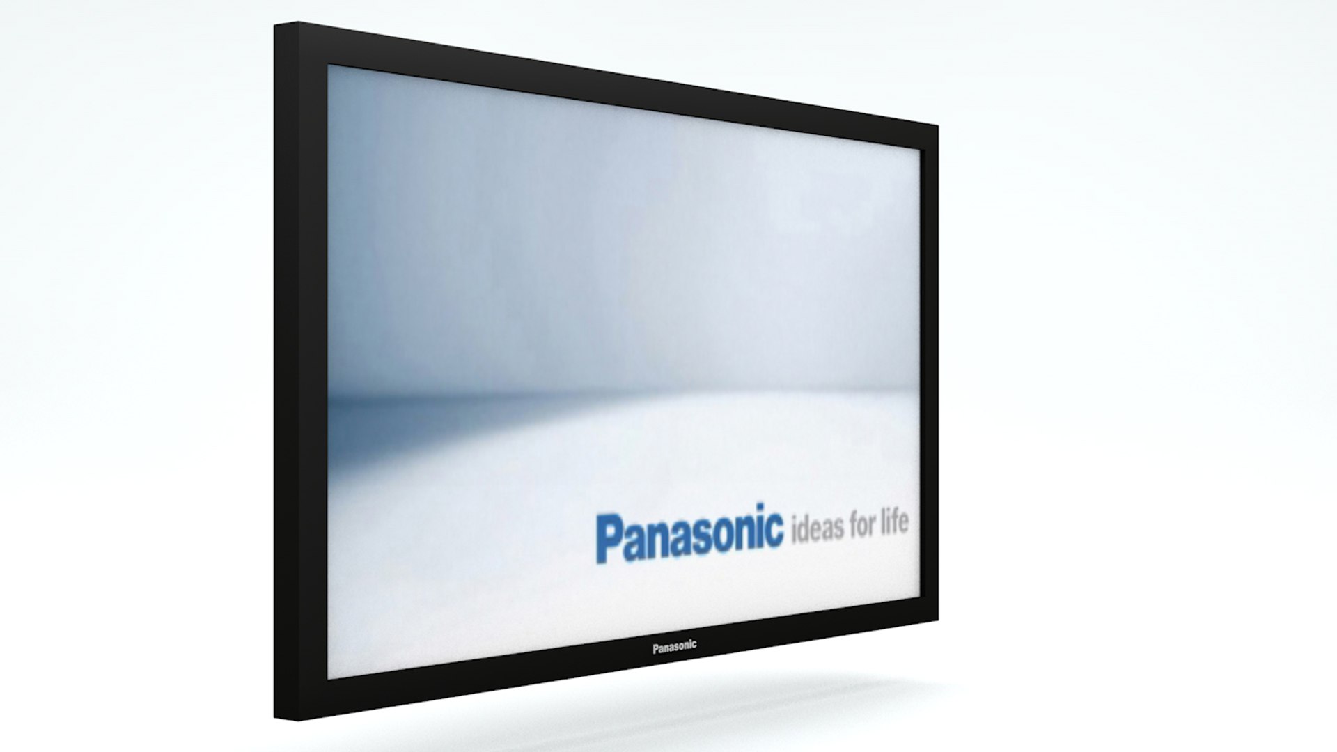 3d Model 103 Panasonic Plasma Tv