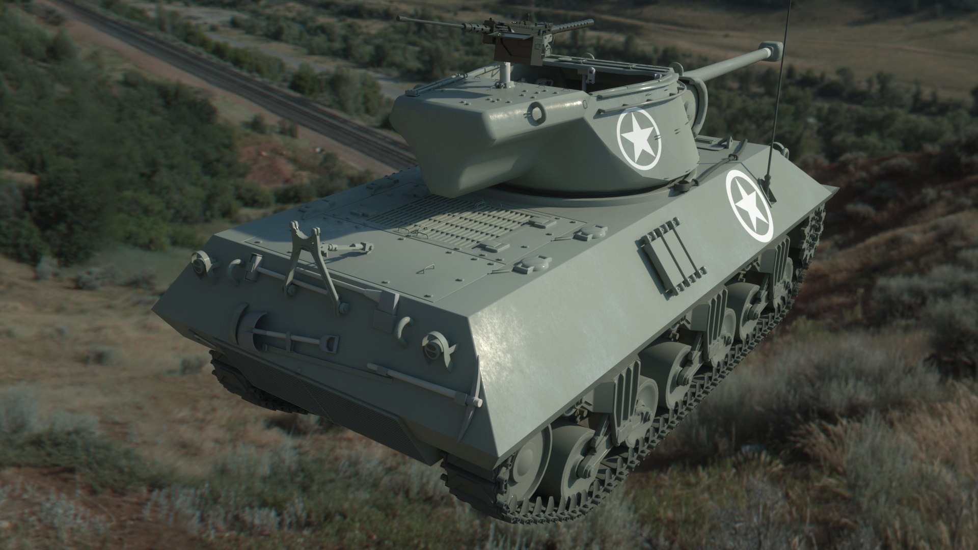 3D M36 Tank Model - TurboSquid 1460319