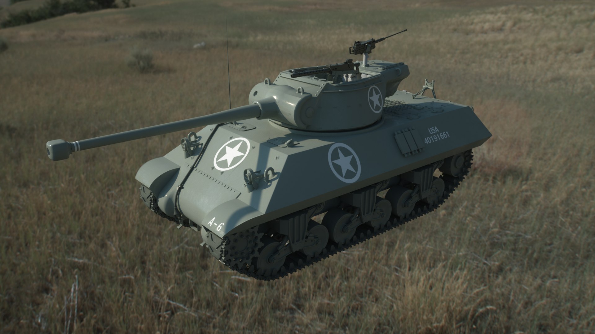 3D M36 Tank Model - TurboSquid 1460319