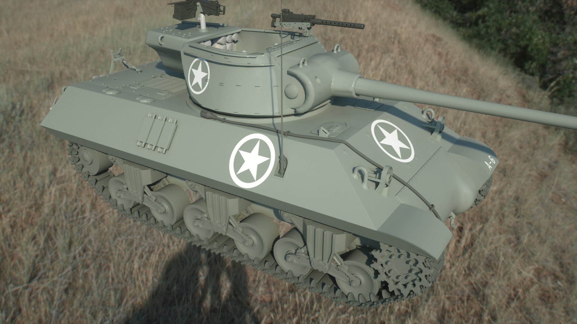 3D M36 Tank Model - TurboSquid 1460319