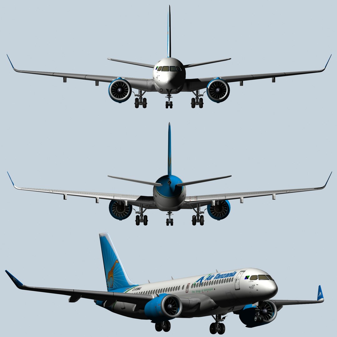 3D Airbus A220 300 Air - TurboSquid 1383772