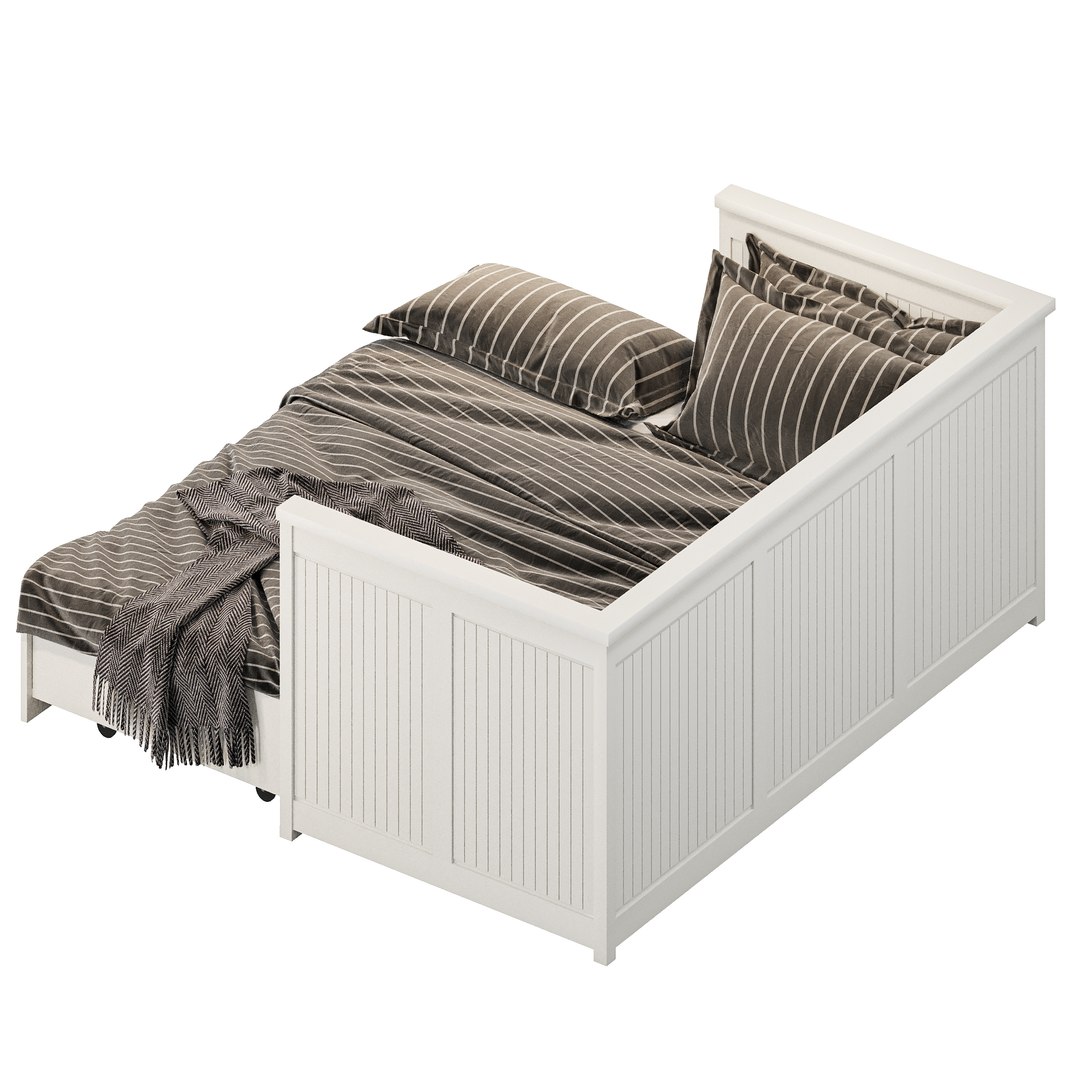 3D BedHEMNES IKEA - TurboSquid 2014488