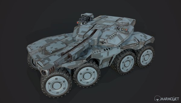 3D sci-fi apc concept - TurboSquid 1391174